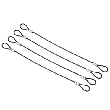 Uxcell 0.1'' x 8.2ft Security Steel Cable Lock Wire Rope Steel Blue ...