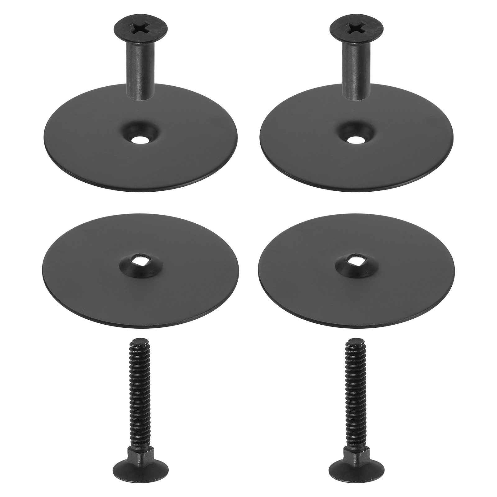 Uxcell 8 Set Door Hole Cover Plate, 2-5/8" Diameter Round Deadbolt ...