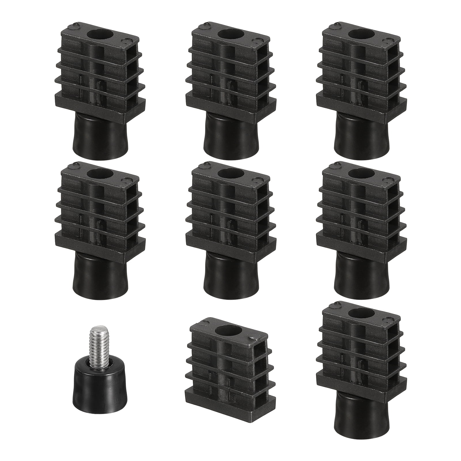 Uxcell 8 Set Leveling Feet, M5x10x20mm Plastic Square Adjustable ...