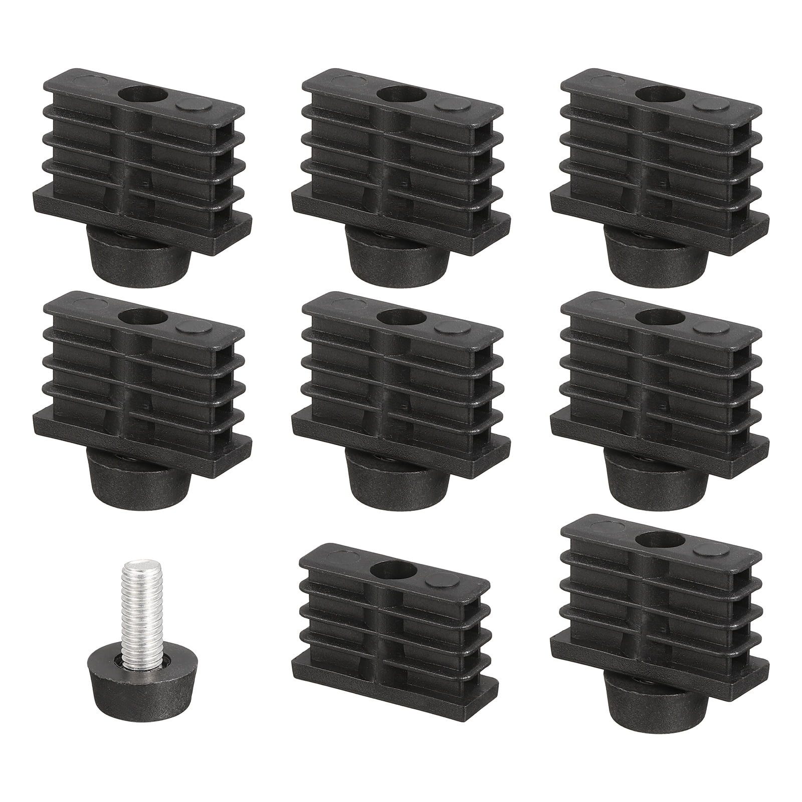 Uxcell 8 Set Leveling Feet, M6x10x30mm Plastic Square Adjustable ...