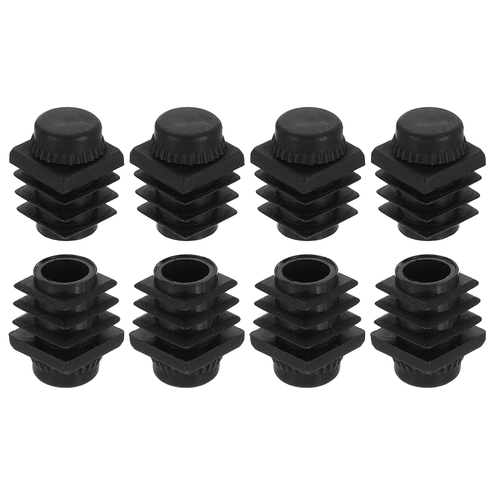 Uxcell 8 Set Leveling Feet, M6x15x15mm Plastic Adjustable Furniture Leg ...