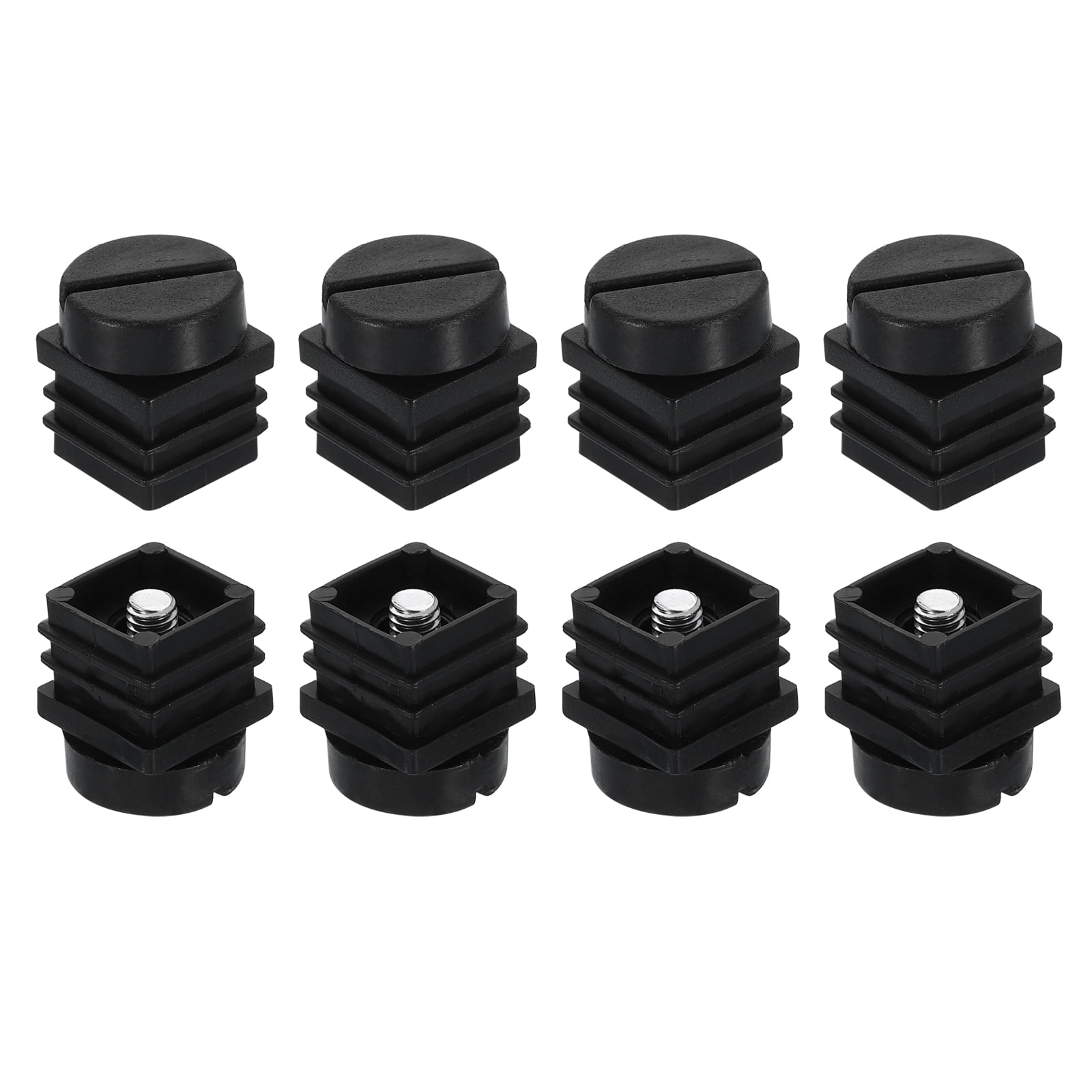 Uxcell 8 Set Leveling Feet, M6x20x20mm Plastic Adjustable Furniture Leg ...