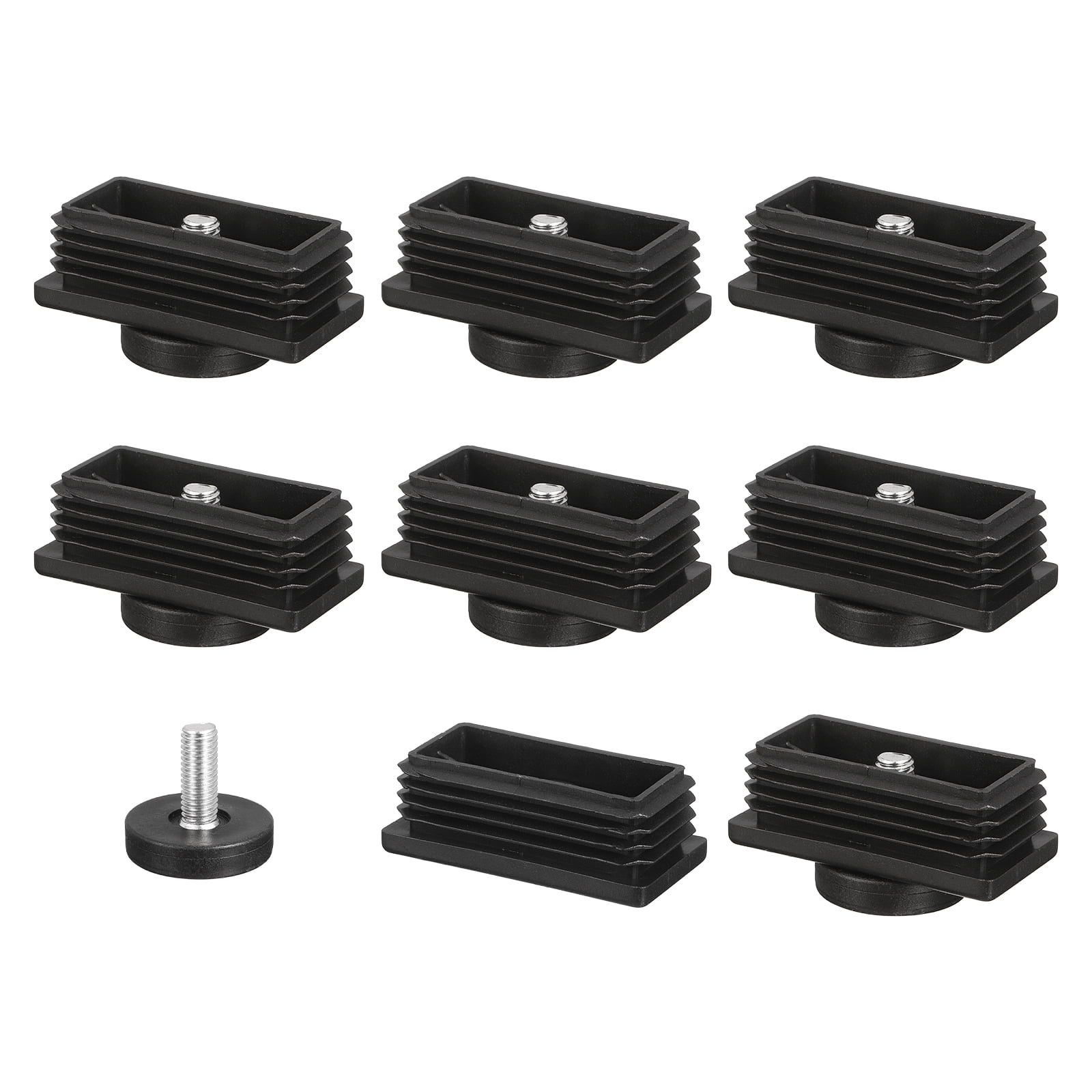 Uxcell 8 Set Leveling Feet, M8x30x60mm Plastic Square Adjustable ...