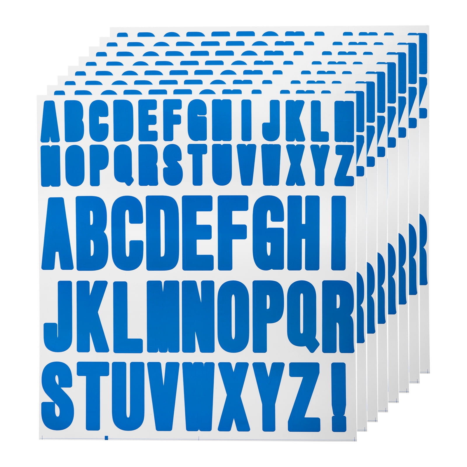 Uxcell 8 Sheets Letter Stickers Vinyl Letters for Indoor/Outside ...
