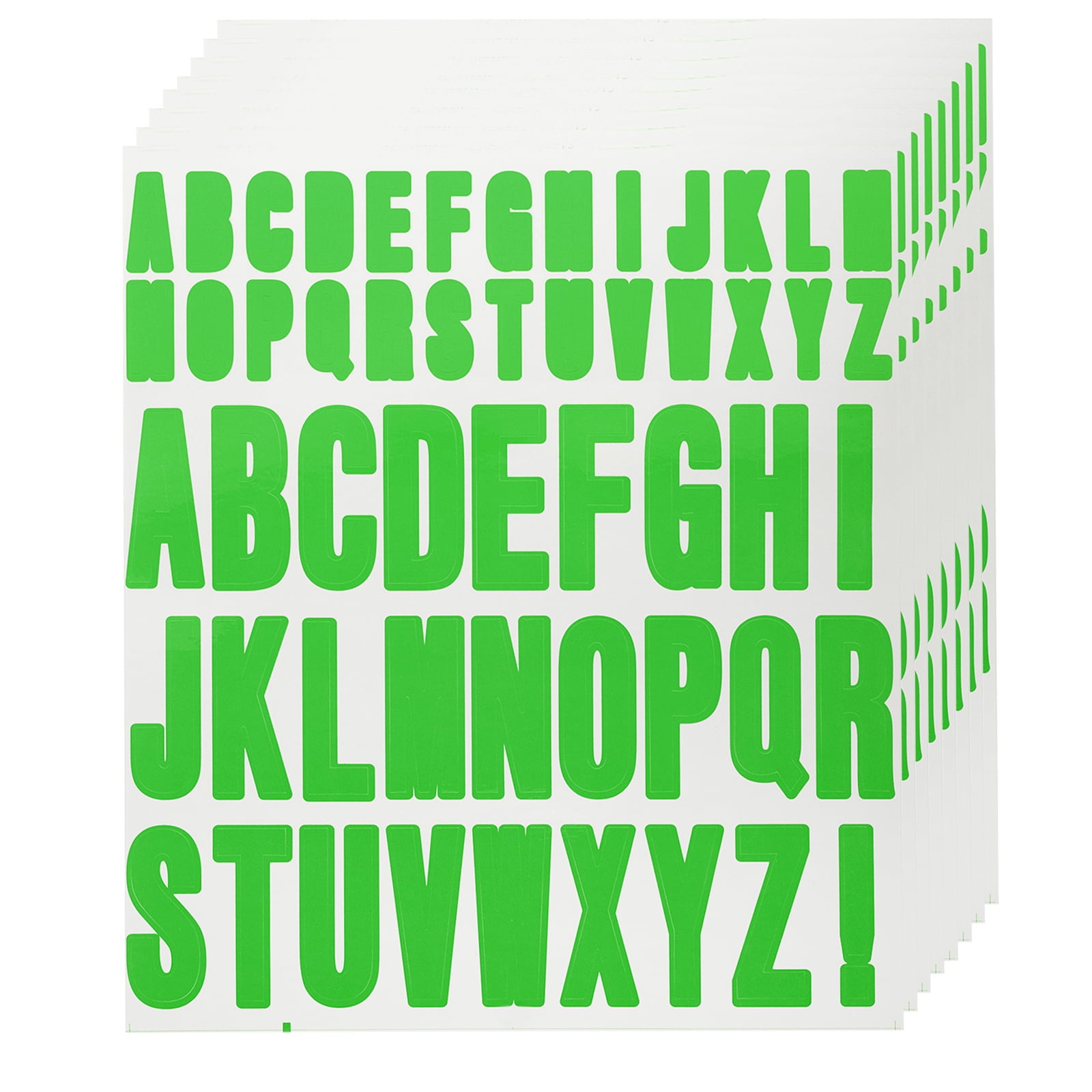Uxcell 8 Sheets Letter Stickers Vinyl Letters for Indoor/Outside ...