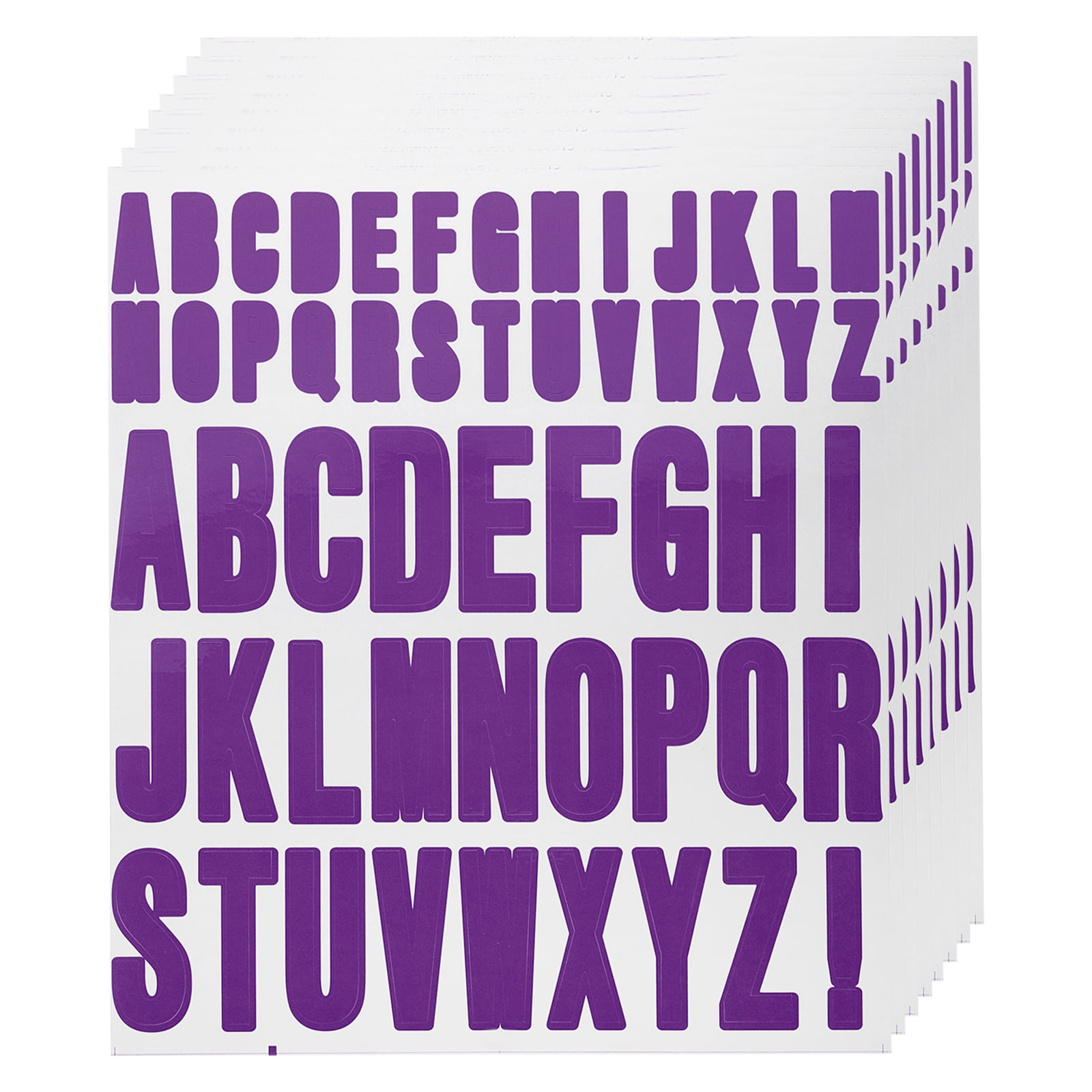 Uxcell 8 Sheets Letter Stickers Vinyl Letters for Indoor/Outside ...