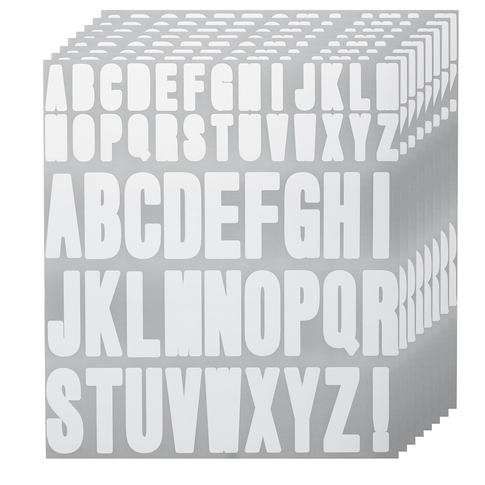 Uxcell 8 Sheets Letter Stickers Vinyl Letters for Indoor/Outside ...