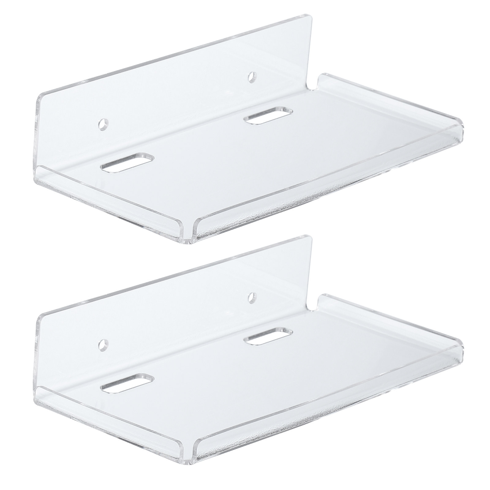 Uxcell 8" Small Floating Shelves Clear Acrylic Shelves for Wall Small ...