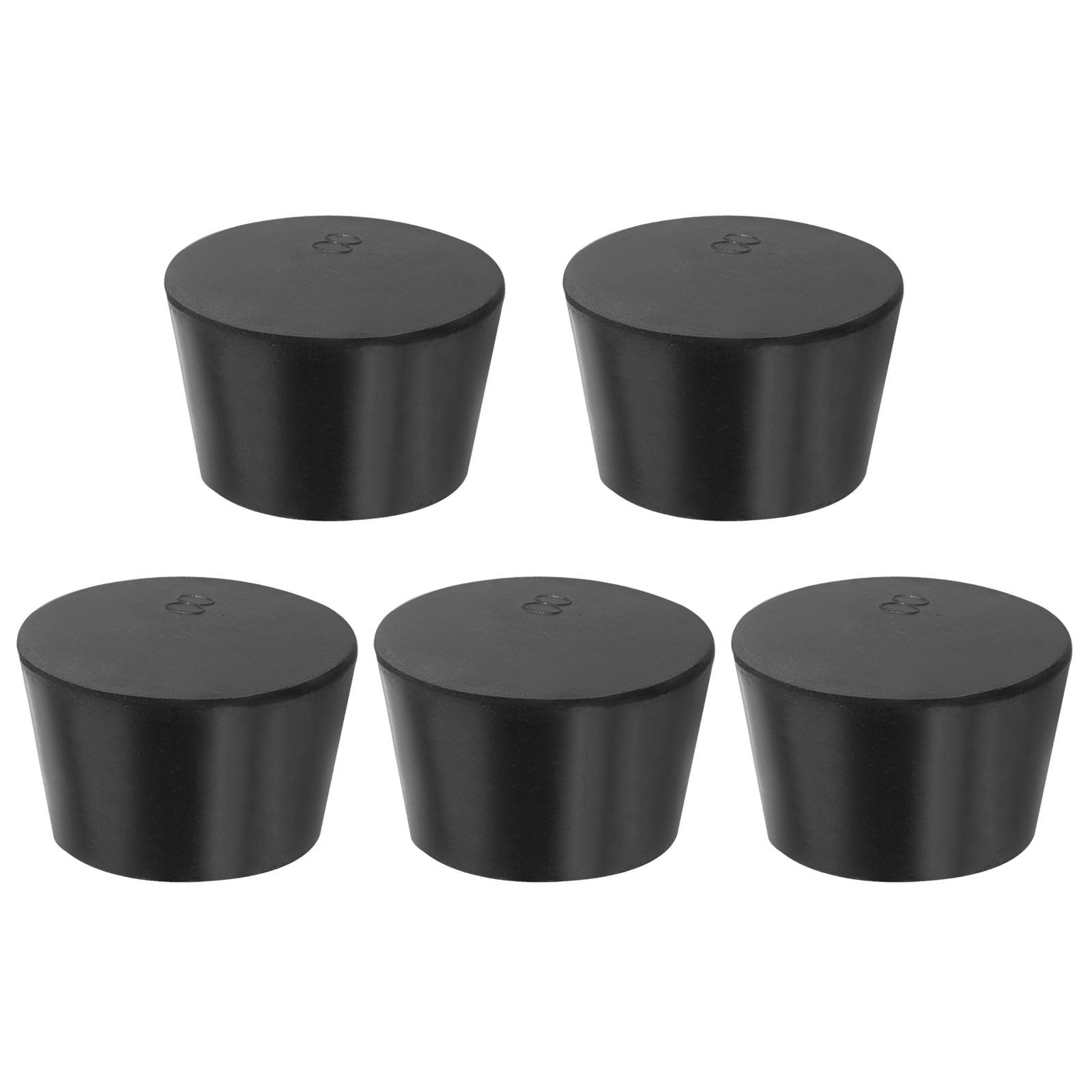 Uxcell 8# Solid Rubber Stoppers Tapered Lab Seal Plug Test Tube Bungs ...