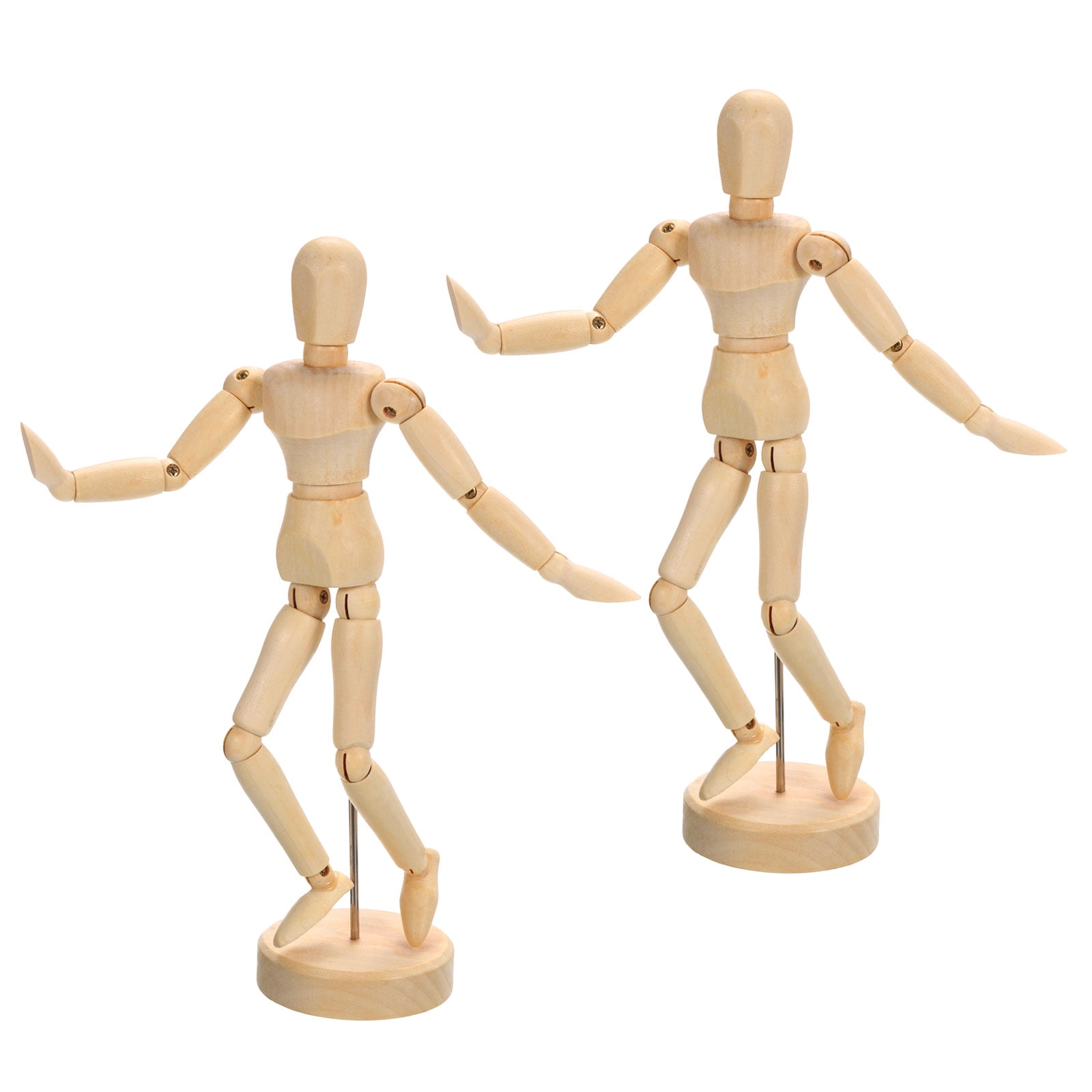 Uxcell 8" Wooden Mannequin Figure, Artist Drawing Manikin Model ...