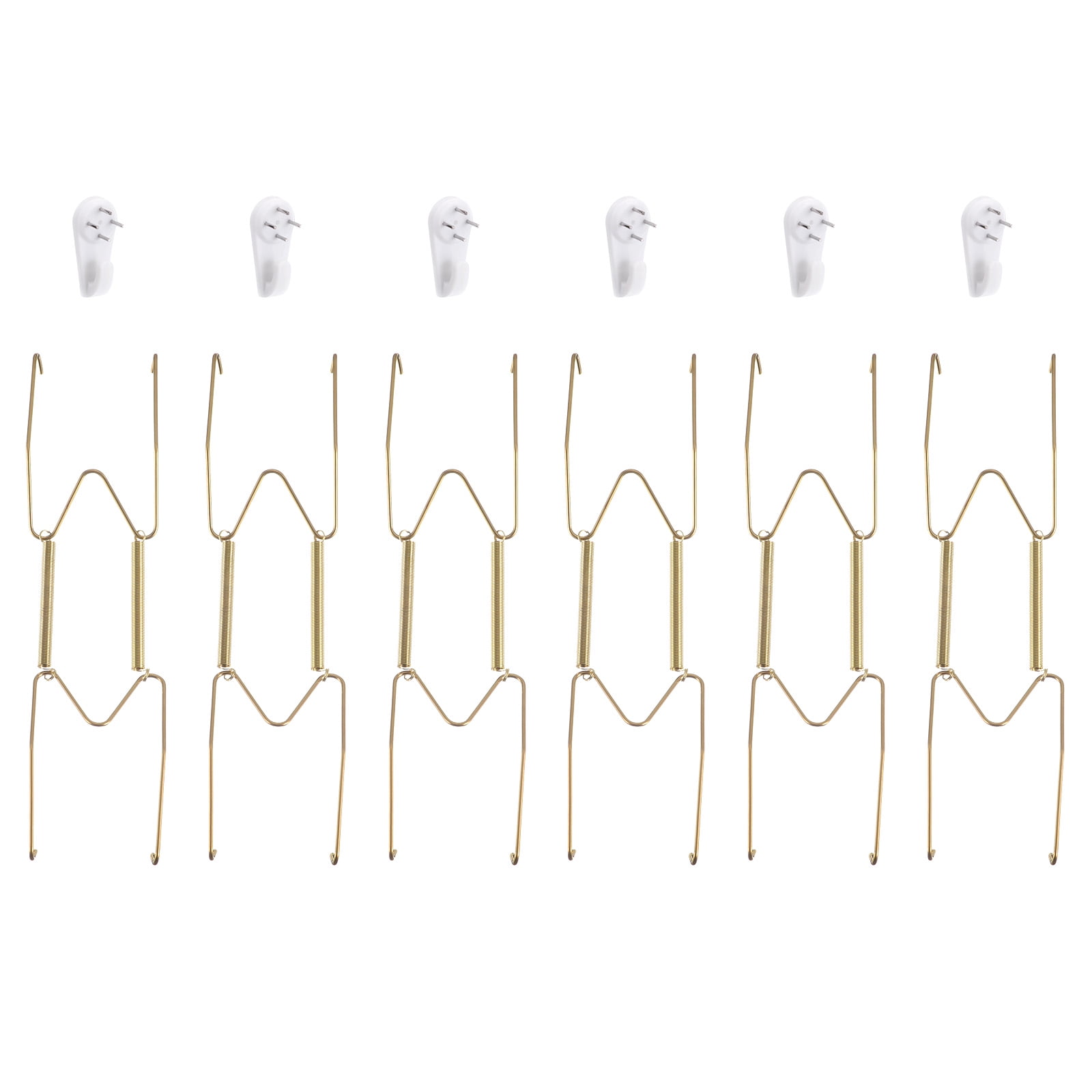 Uxcell 8 inch Stainless Steel Invisible Wall Plate Hangers With Tip ...