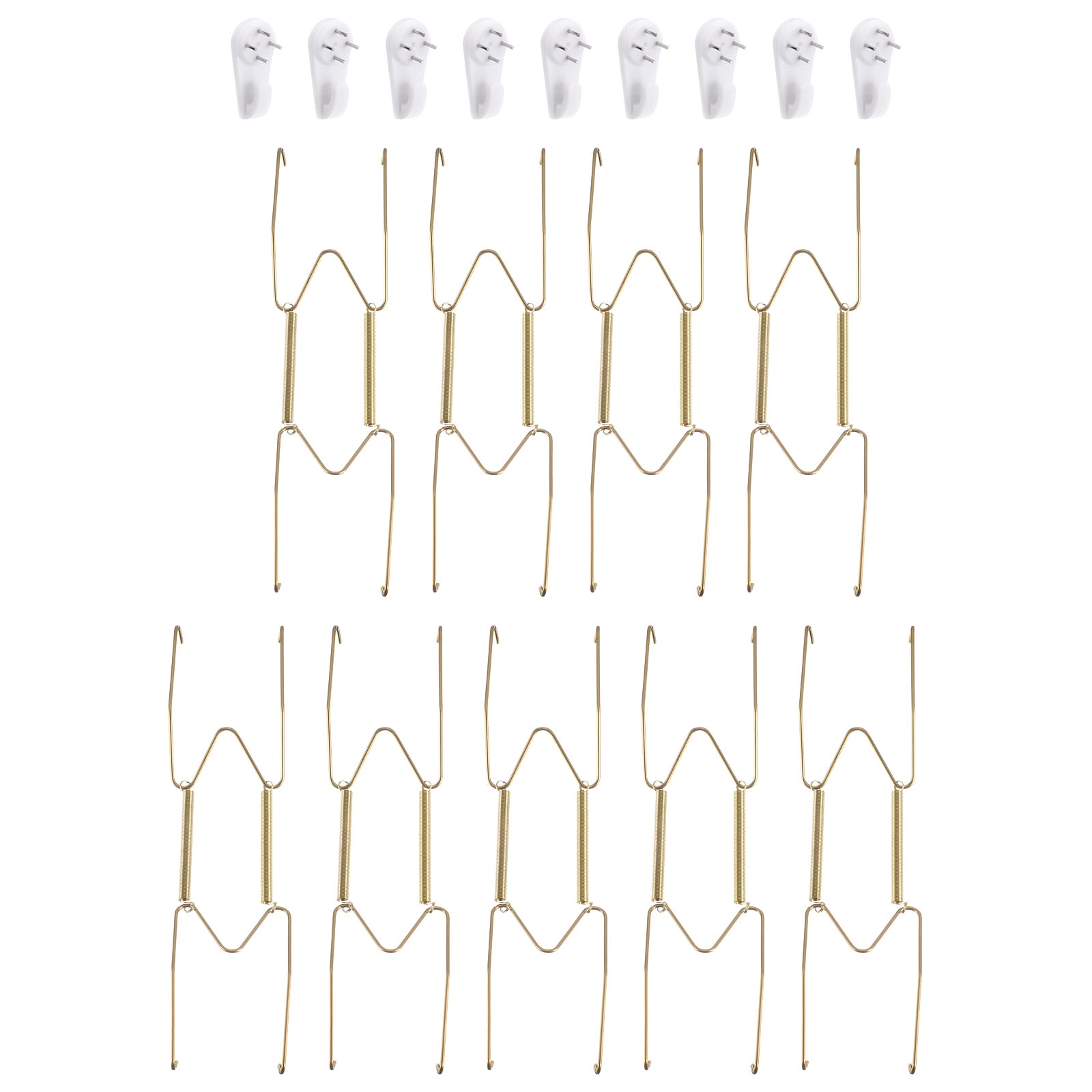 Uxcell 8 inch Stainless Steel Invisible Wall Plate Hangers With Tip ...