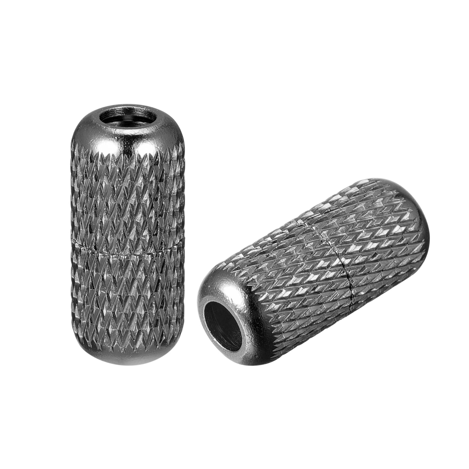 Uxcell 8 x 18mm Brass No Tie Turnbuckle Knurled Shoelace Buckle Dark ...