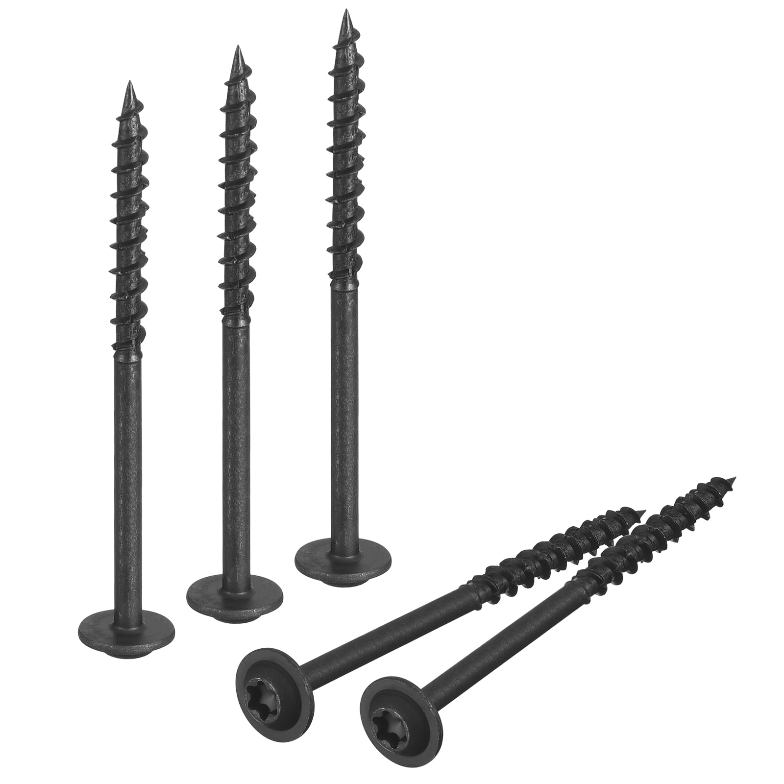 Uxcell #8 x 2-1/2" Round Washer Head Screws - 100pcs - Torx/Star Wood ...