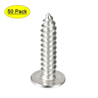 Uxcell #4 x 3/8" 304 Stainless Steel Phillips Head Self Tapping Screws 100 Pack - Walmart.com