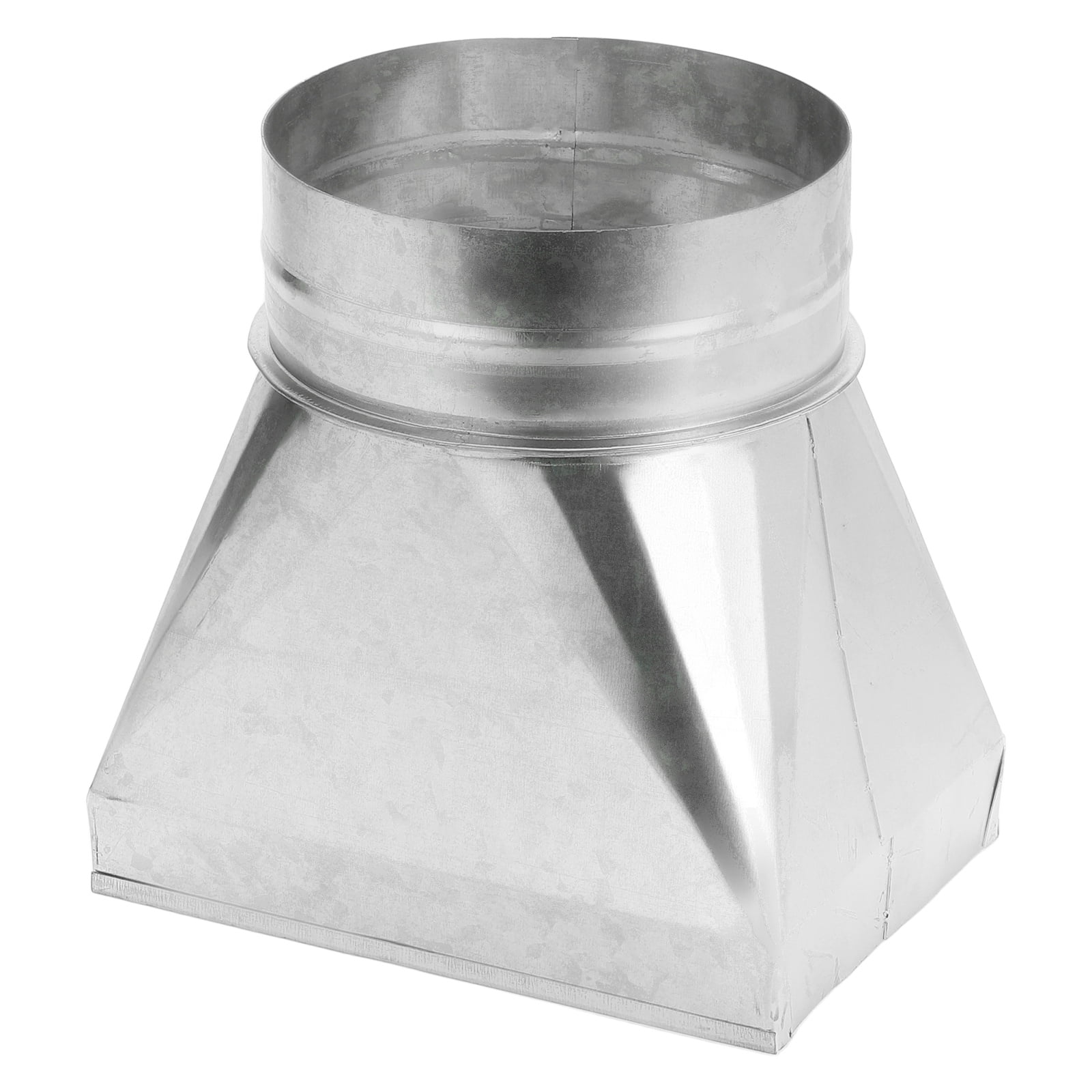 Uxcell 8" x 6" x 6" Straight Register Boot, Galvanized Steel Transition ...