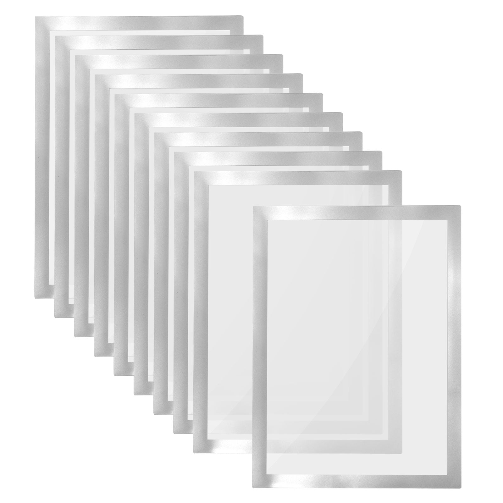 Uxcell 8"x12" Magnetic Display Frame A4 Adhesive Magnetic Sign Holder ...