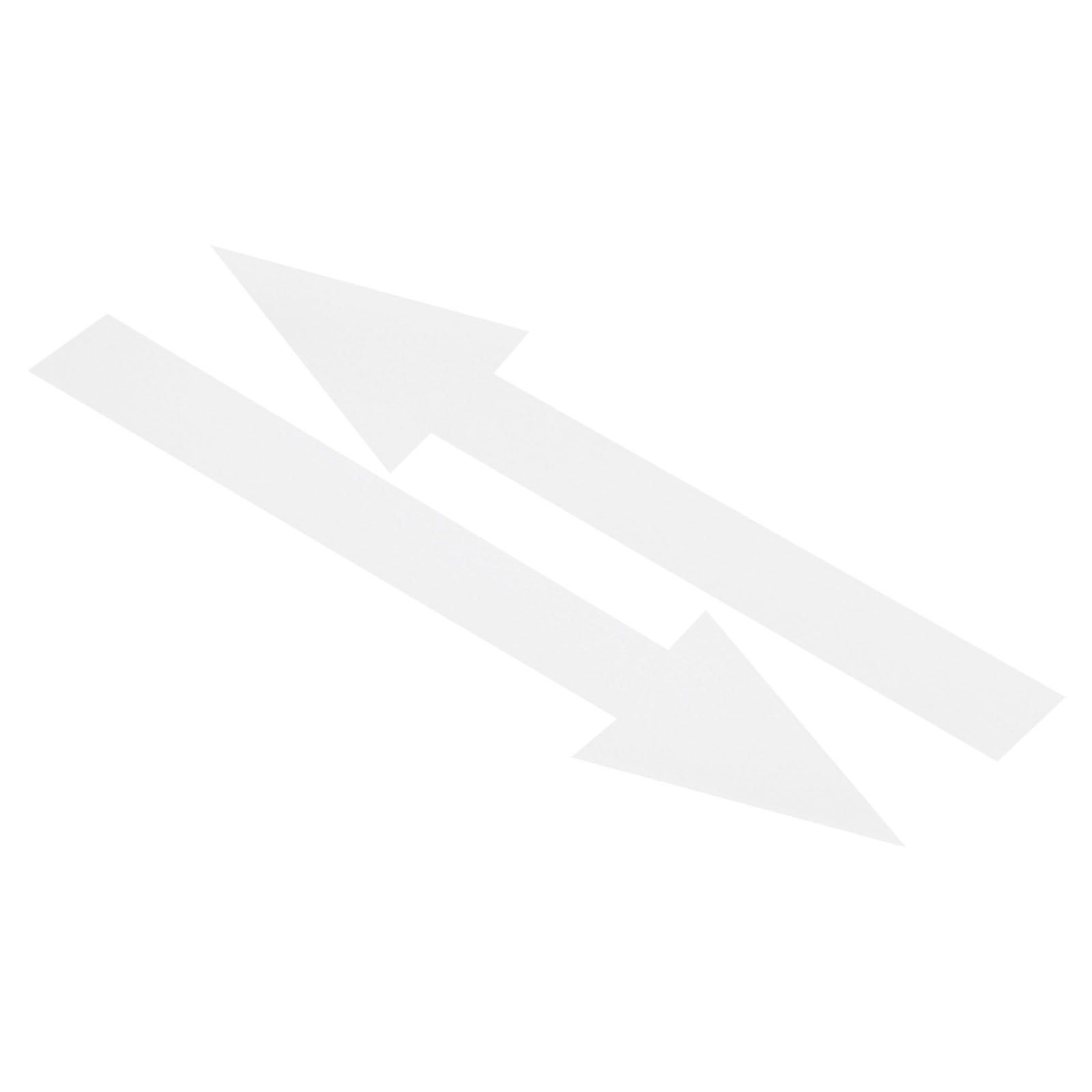 Uxcell 8"x2" Arrow Sticker PVC Adhesive Large Arrow Sign White 30 Pack ...