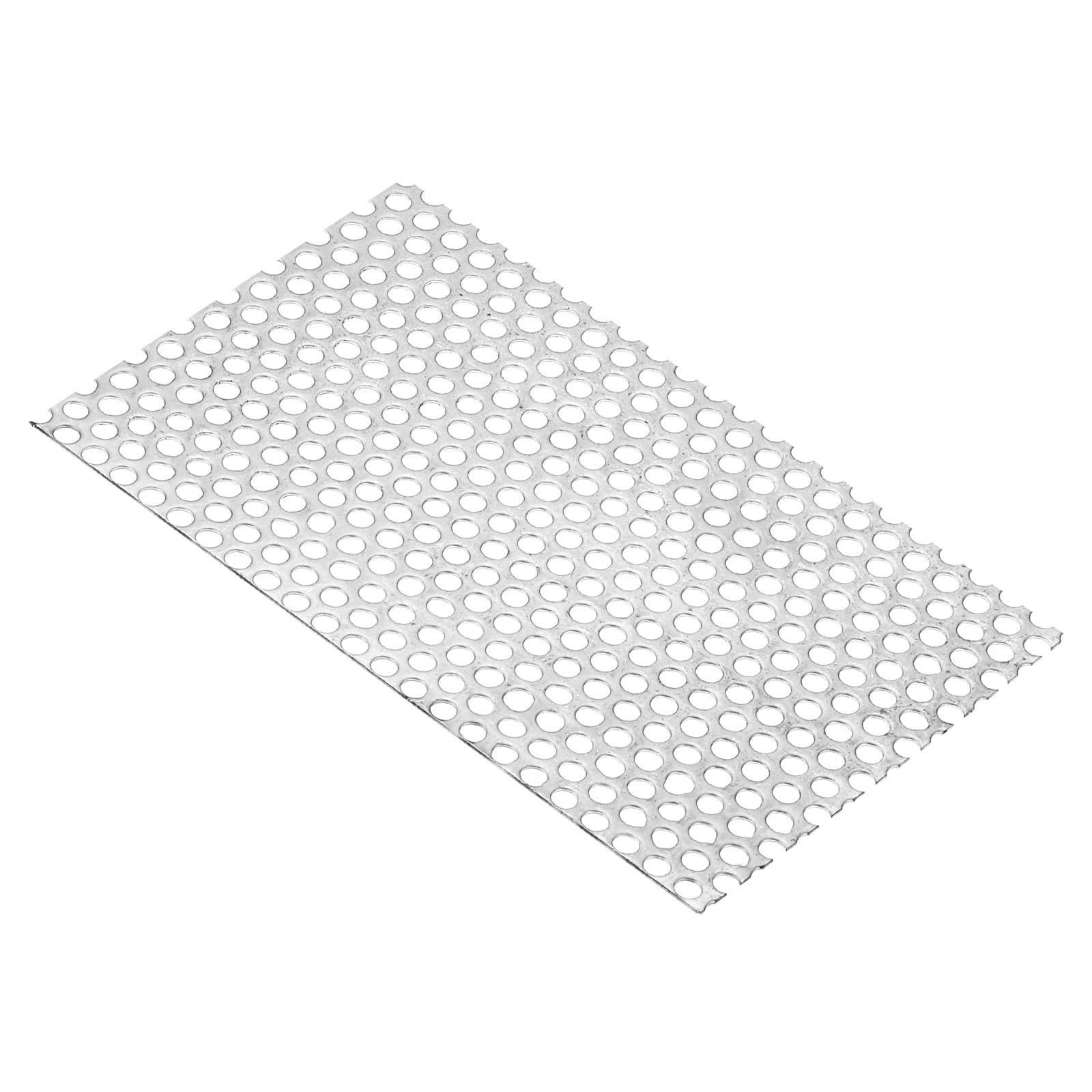 Uxcell 8"x4" 304 Stainless Steel Perforated Sheet, 0.2" Hole Metal Mesh ...