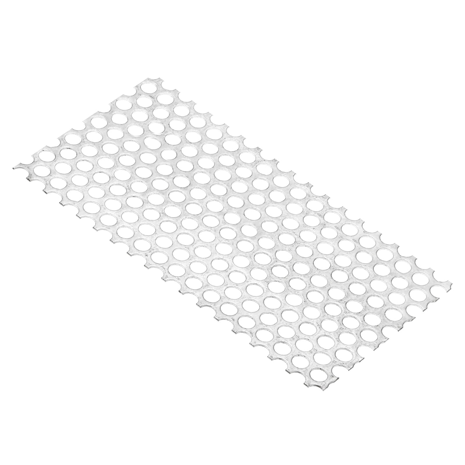 Uxcell 8"x4" 304 Stainless Steel Perforated Sheet, 0.32" Hole Metal ...