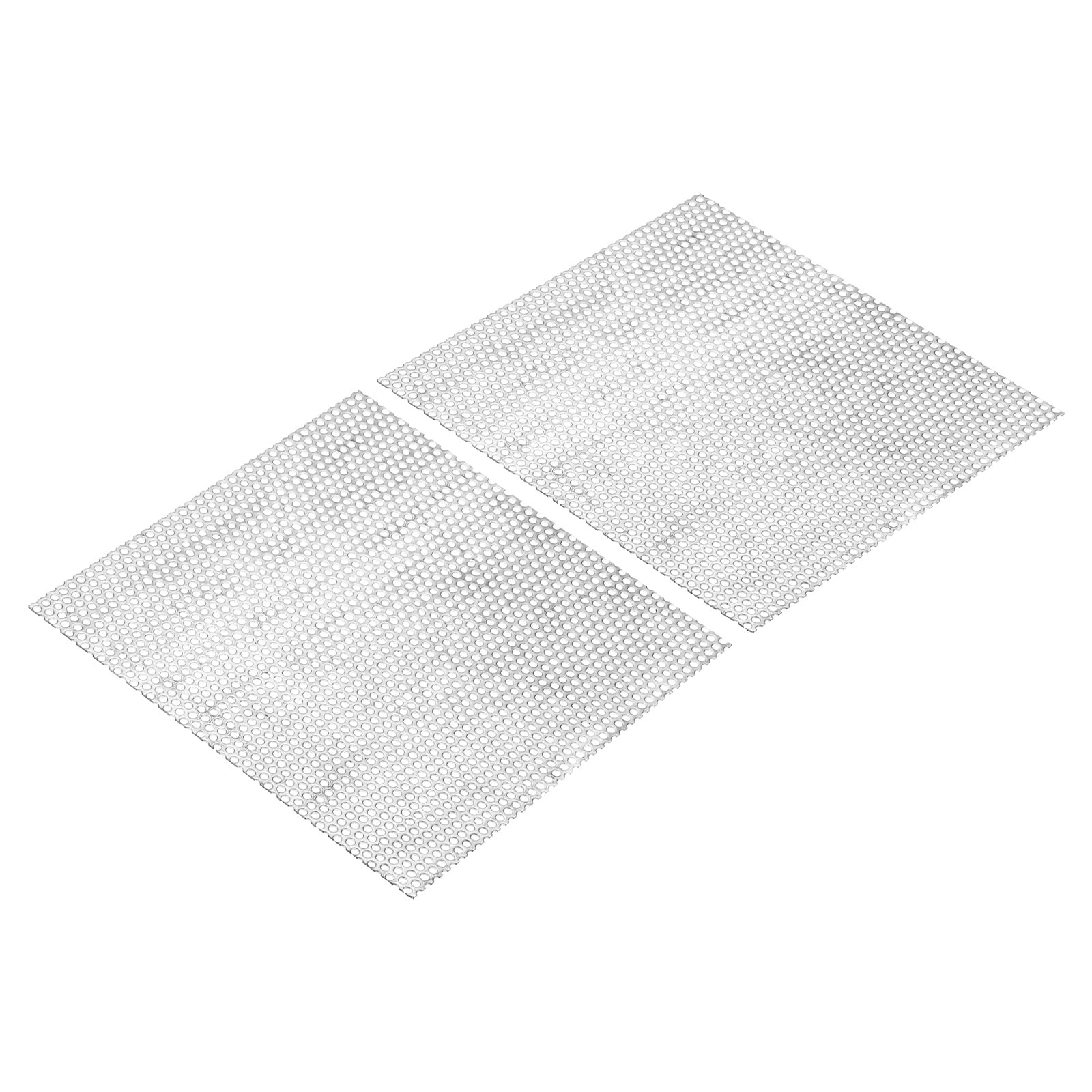 Uxcell 8"x8" 304 Stainless Steel Perforated Sheet 0.12" Hole Metal Mesh ...