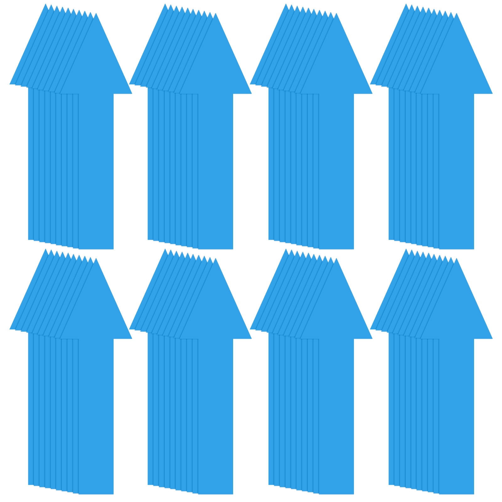 Uxcell 80-Pack Arrow Sticker, 8 Inch Self Adhesive Arrow Sign for Floor ...