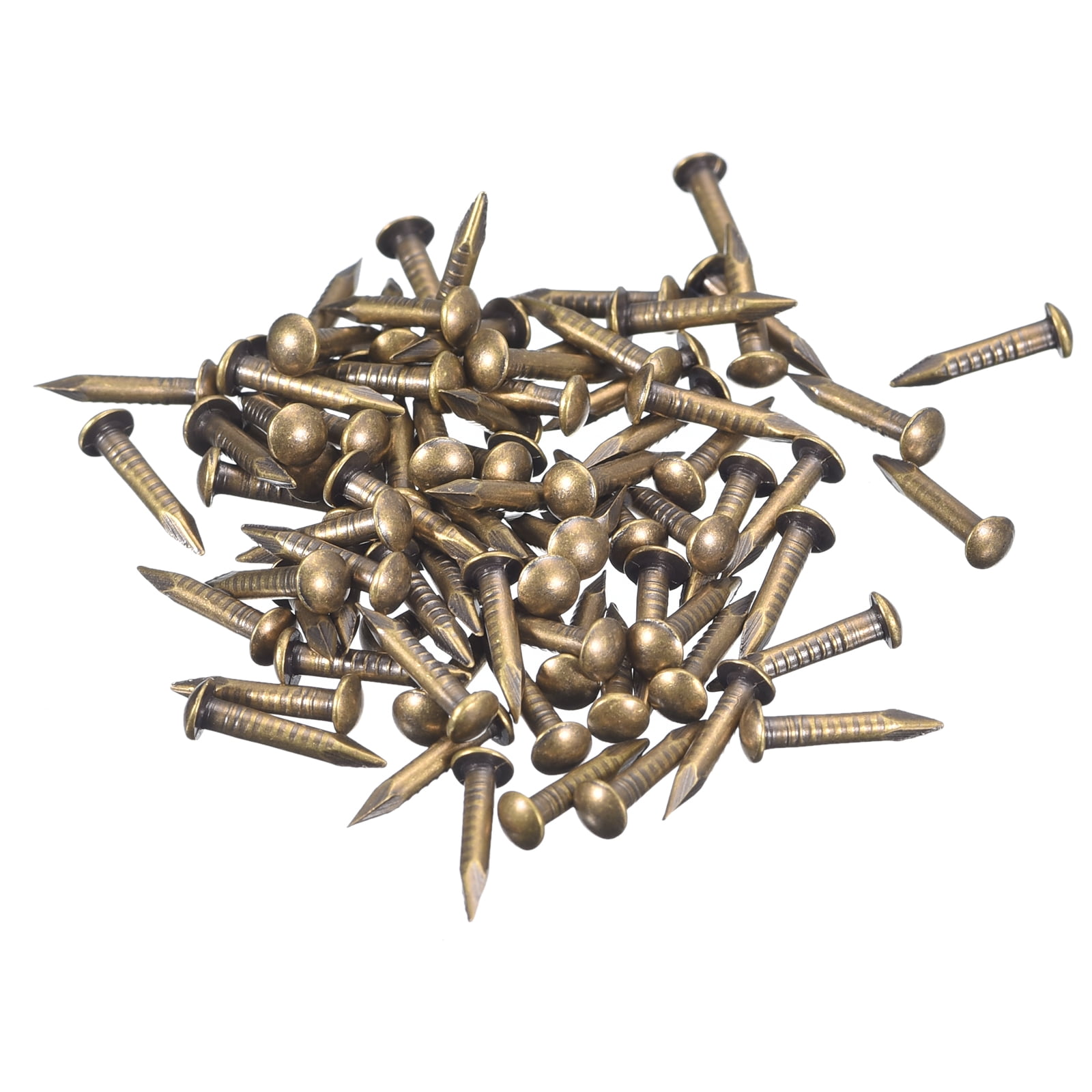 Uxcell 80 Pack Small Tiny Nails 1.5x10mm(DxL) Tiny Brass Nails Hardware ...