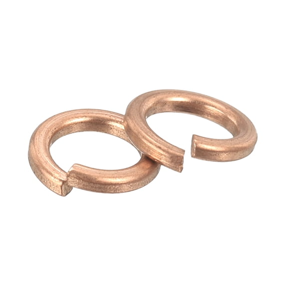 Uxcell 80 Pack Spring Lock Washer, Copper M4 Split Lock Washers ...