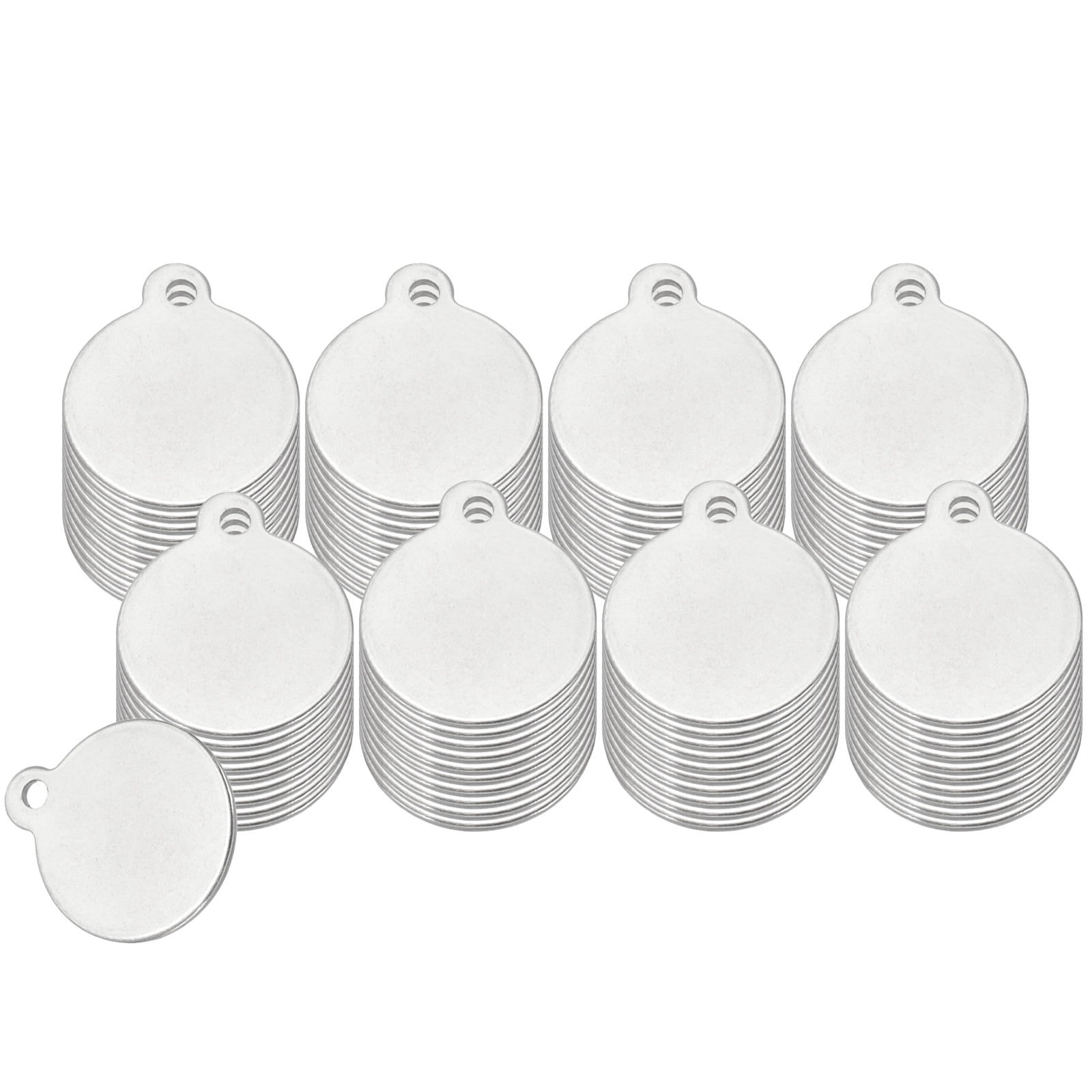 Uxcell 80 Pcs 1/2 Inch Round Metal Stamping Blanks, Stainless Steel ...