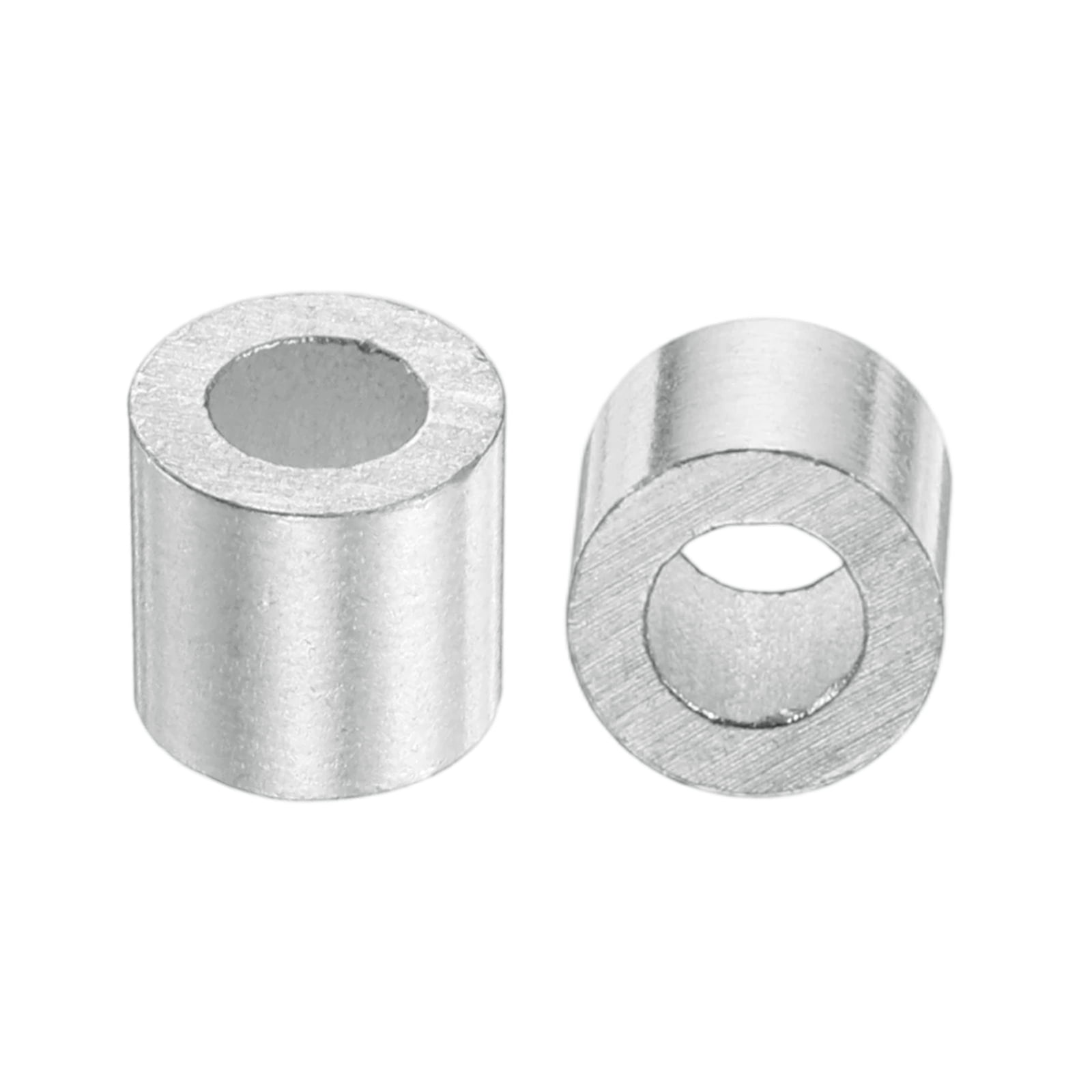 Uxcell 80 Pcs Aluminum Crimping Loop Sleeve, 3/32 Inch(2.5mm) Round ...