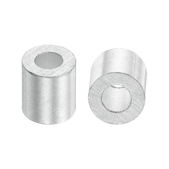 Uxcell 80 Pcs Aluminum Crimping Loop Sleeve, 5/64 Inch(2mm) Round Wire ...