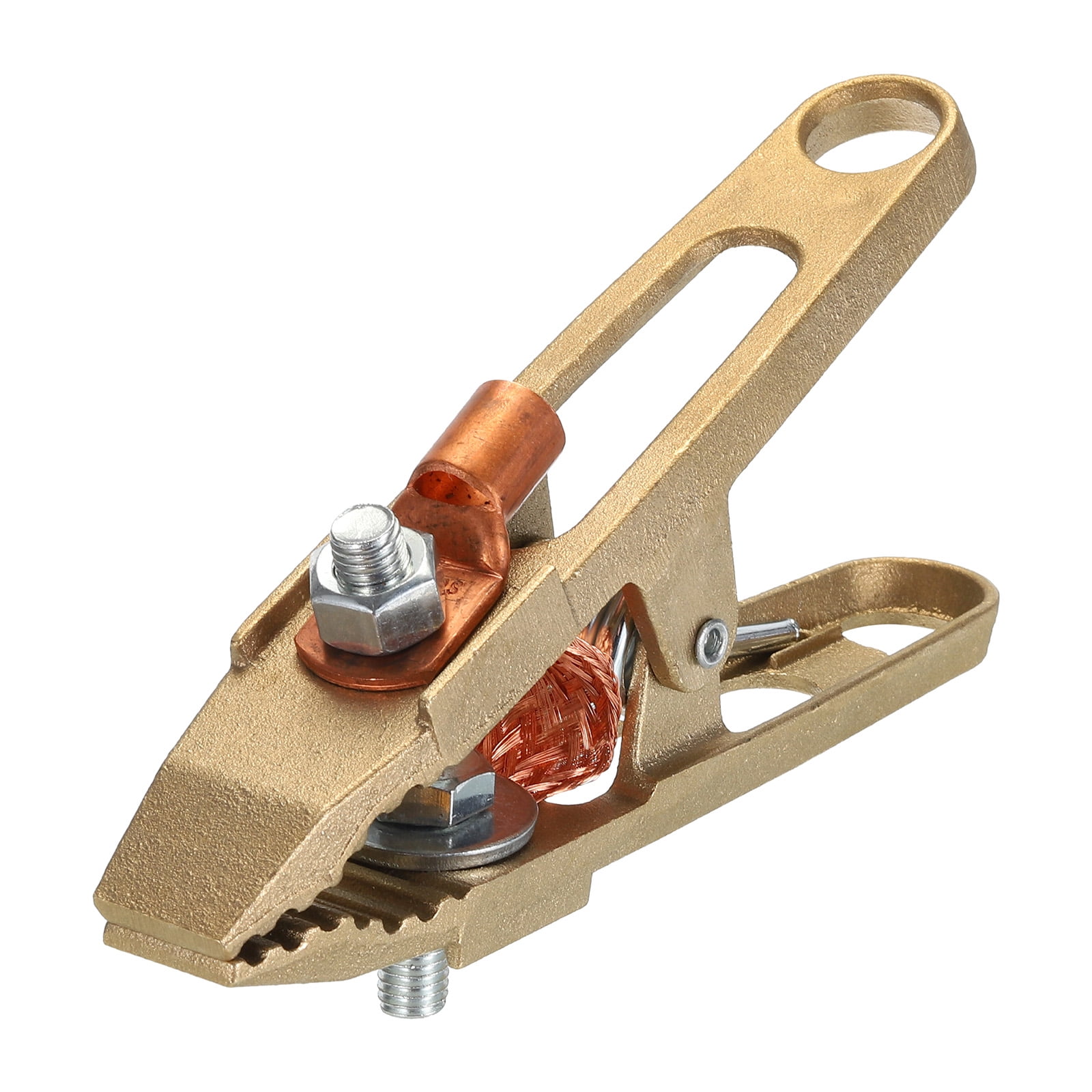 Uxcell 800A Brass A-shape Welding Machine Grounding Clamp Earth Ground ...