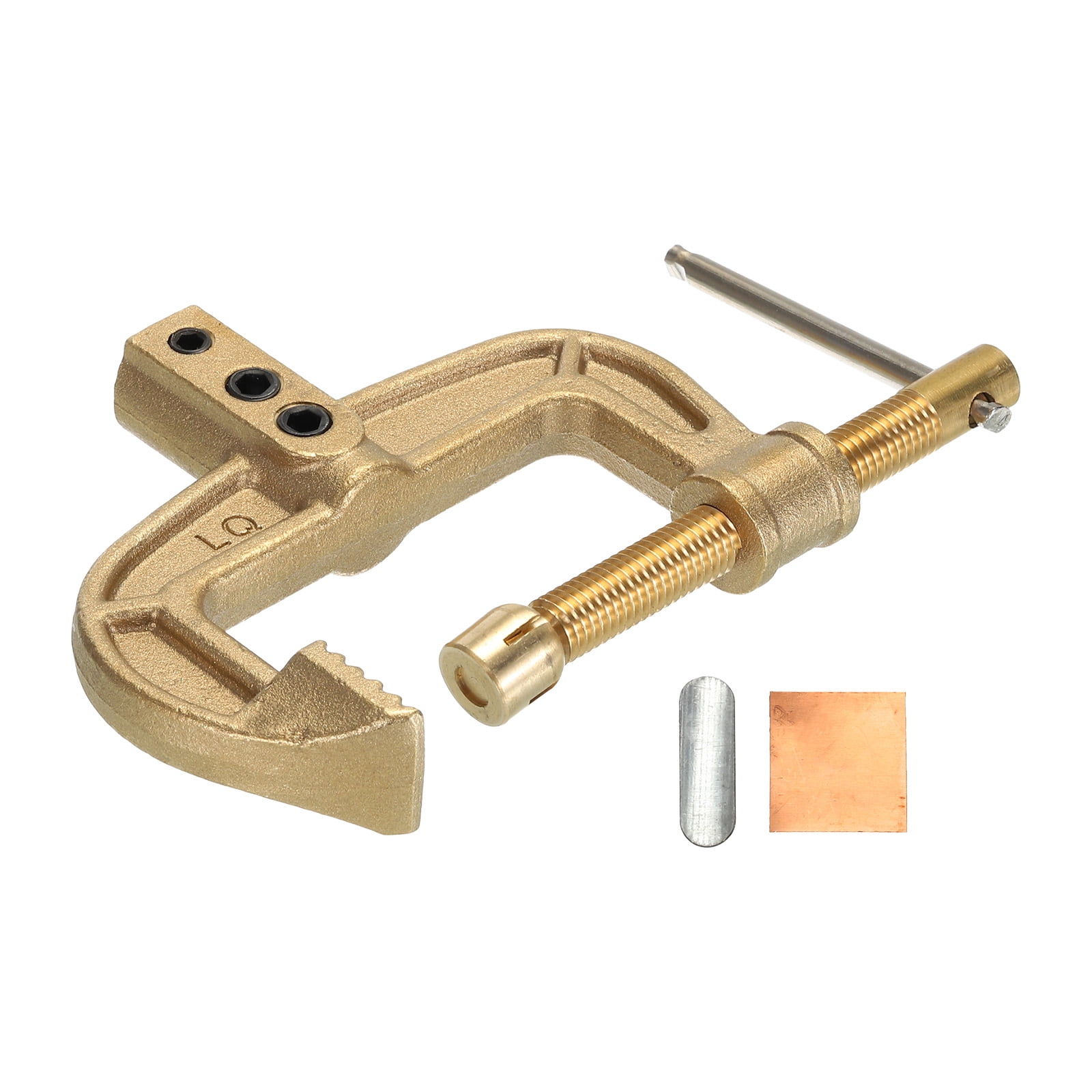 Uxcell 800A Brass G-shape Ground Welding Earth Clamp C-Clamp T-Handle ...
