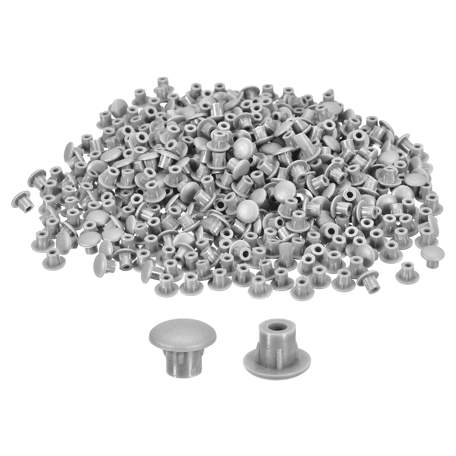 Uxcell 800Pcs Screw Hole Plugs, 5mm(3/16") Dia Button Plugs Snap in ...