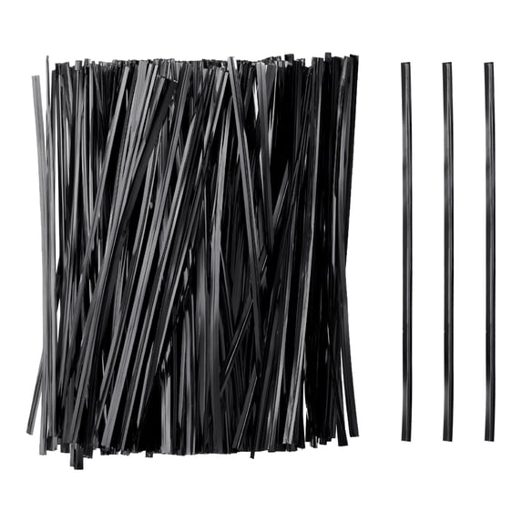 Uxcell 800Pcs Bag Twist Ties 6" Reusable Plastic Twist Ties Wire Cable ...