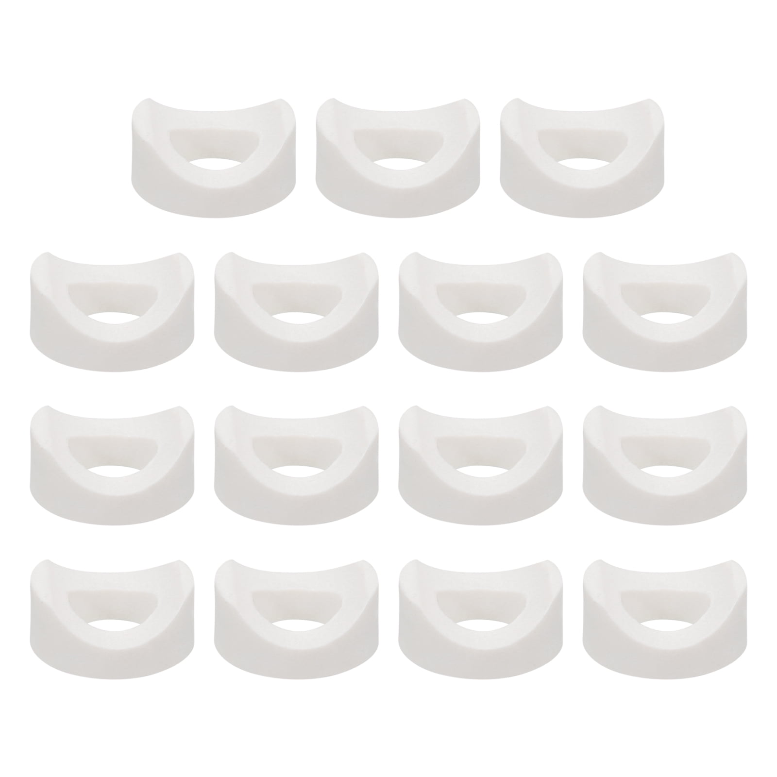 Uxcell 80Pack Plastic Round Washers, 6mm x 12mm x 3mm White PE Concave ...