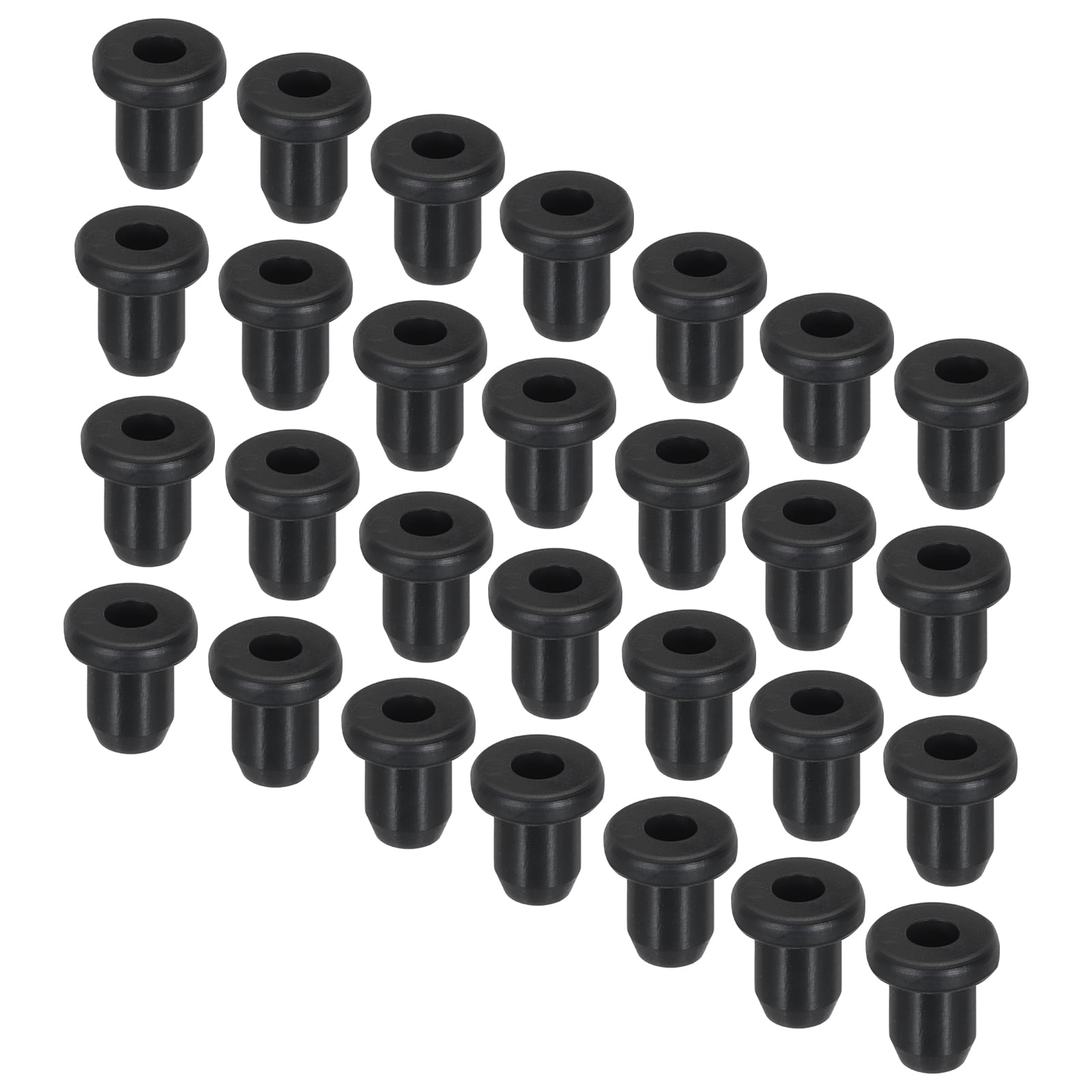 Uxcell 80Pcs T Shape Rubber Grommet Mount Dia 5mm,ID 3mm Seal ...