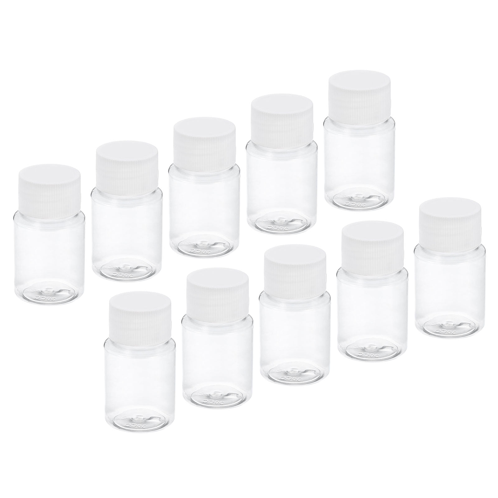 Uxcell 80ml 2.7 Oz Wide Mouth Reagent Bottle Storage Bottles Plastic ...