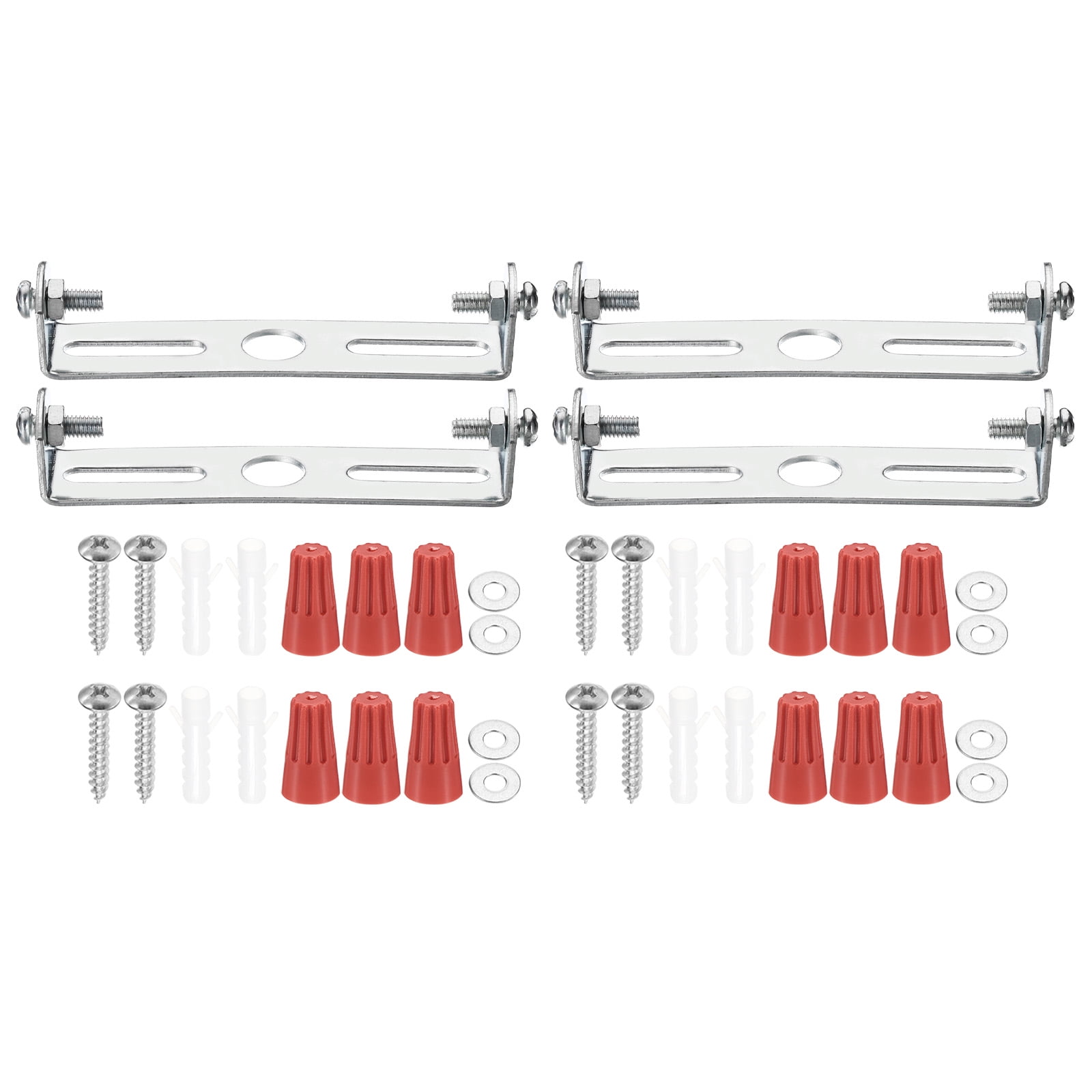 Uxcell 80mm (3.15") Universal Light Fixture Mounting Bracket Kit, Light ...