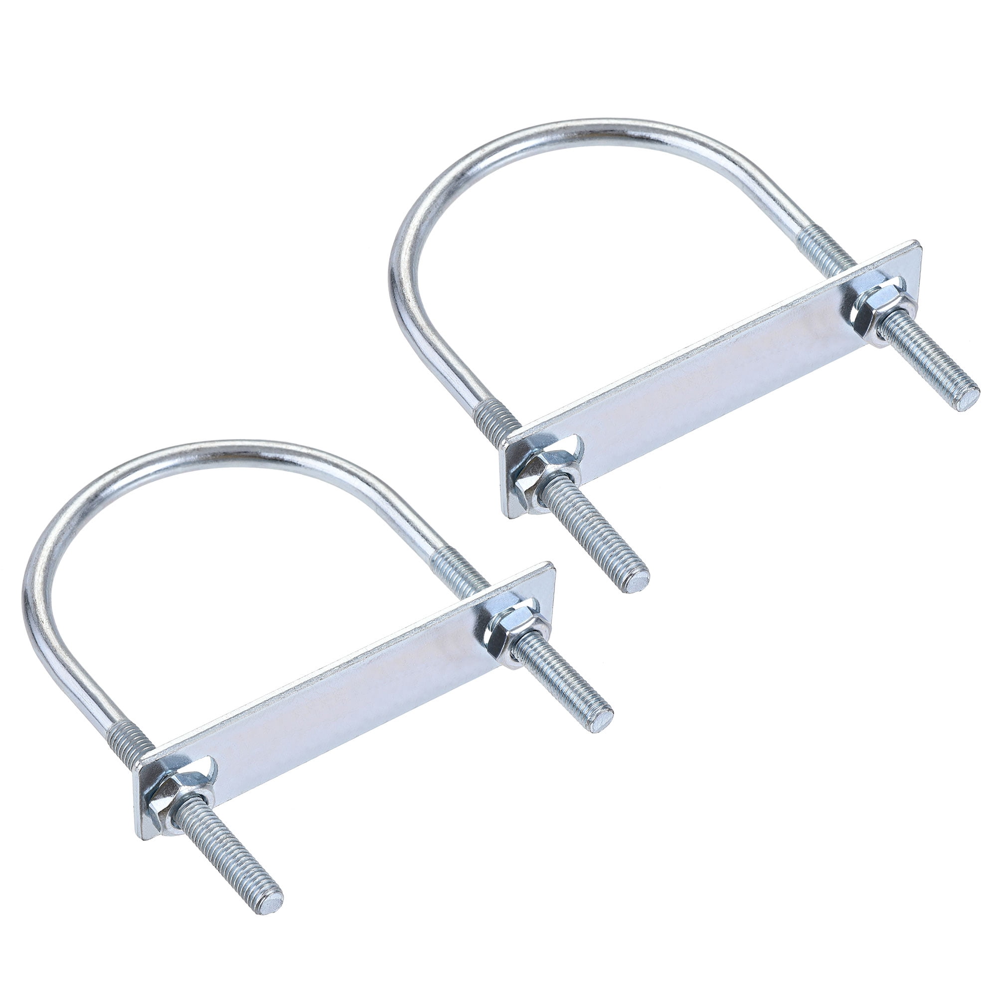 Uxcell 80mm Inner Width 130mm Length Round U-Bolt Steel M8 2 Sets ...