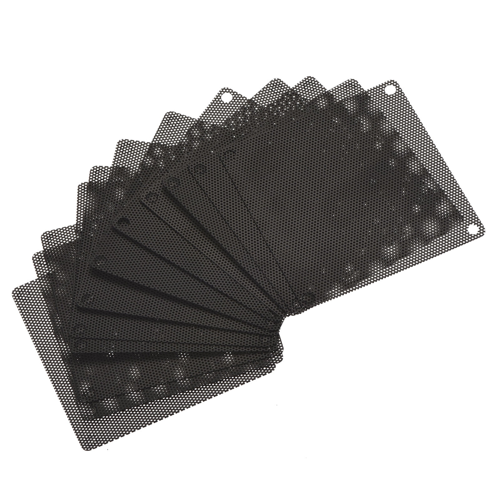 Uxcell 80mm Mesh Dustproof Cover Computer Fan Filter Grills Black 12 ...