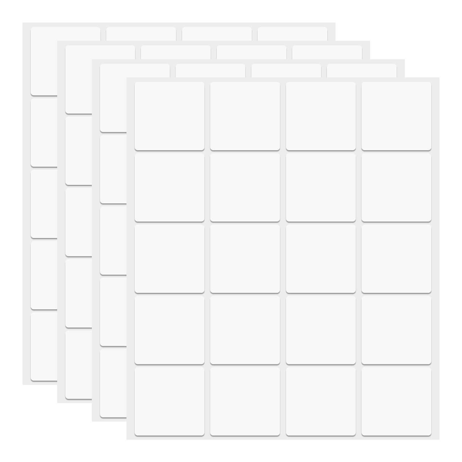 Uxcell 80pack Double Sided Sticky Tape Dots, Two Sided Dots, Square ...