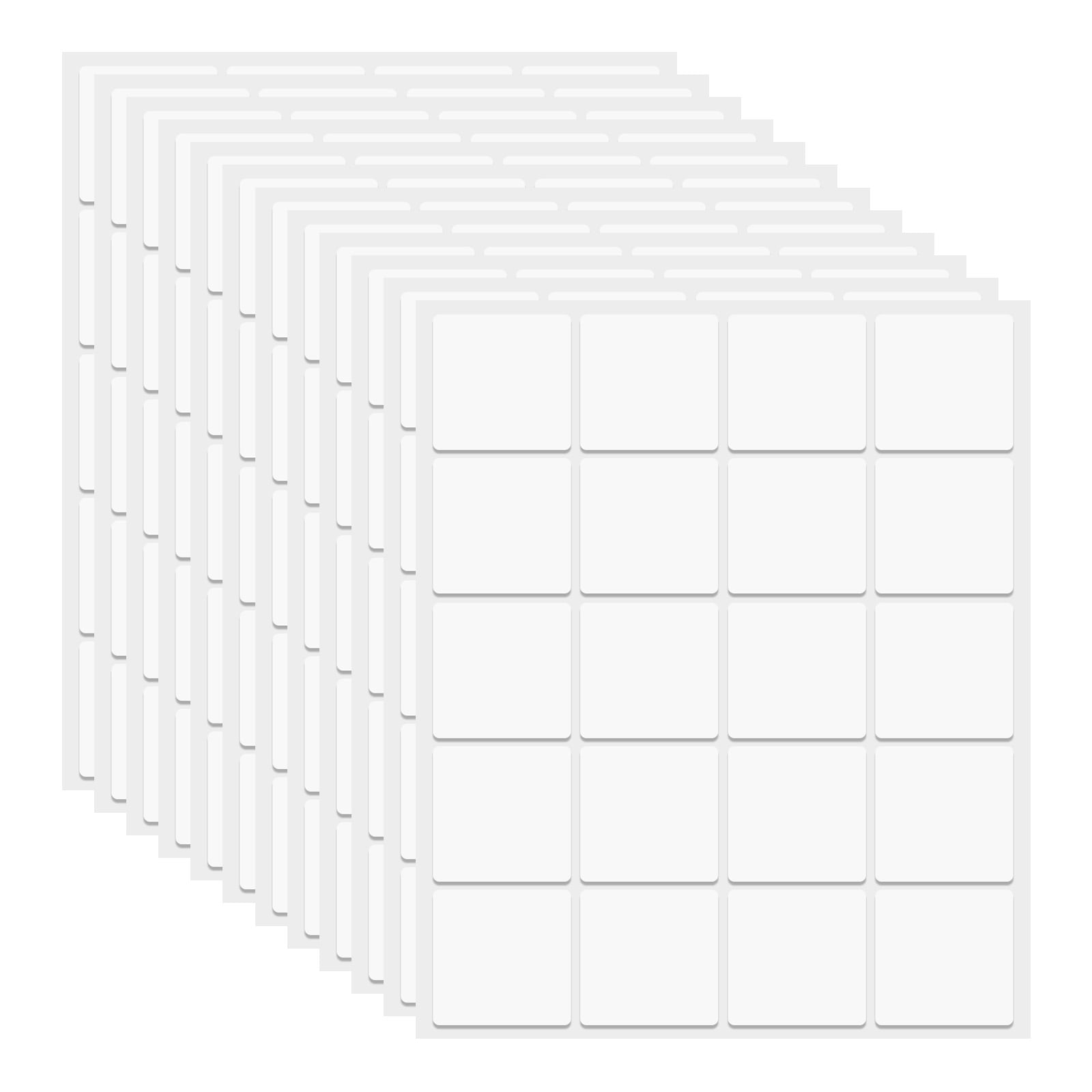 Uxcell 80pack Double Sided Sticky Tape Dots, Two Sided Dots, Square ...