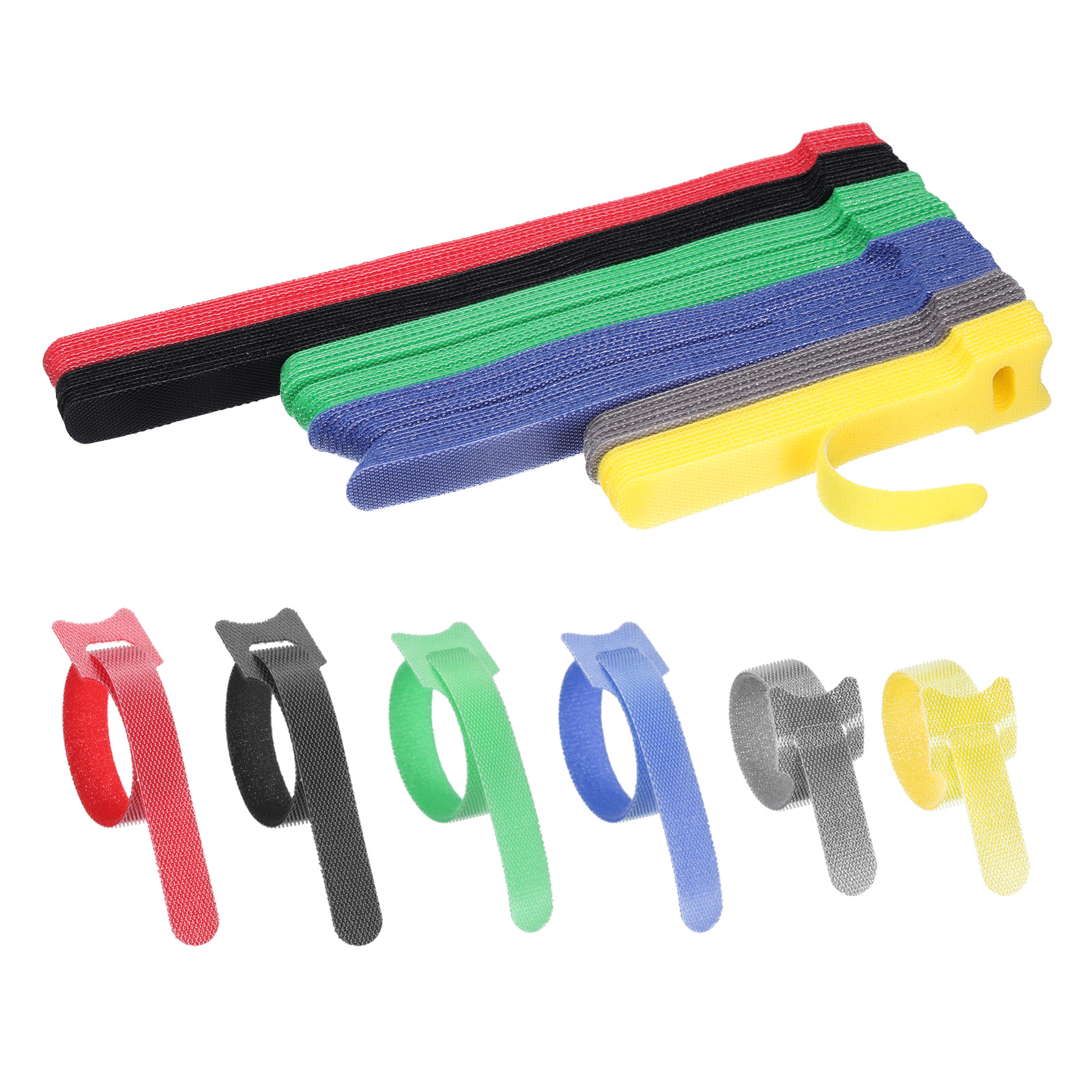 Uxcell 80pack Reusable Cable Ties, 8+6+4 Inches Fastening Cable Straps ...
