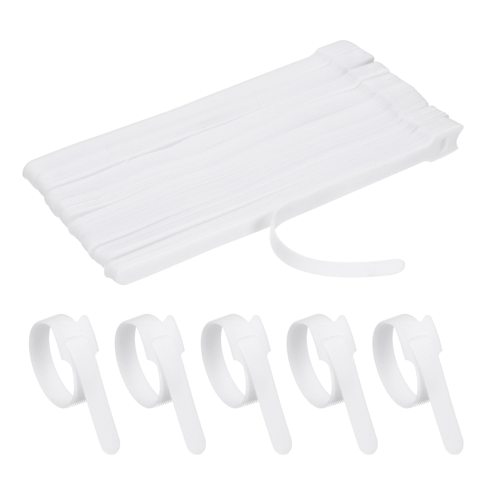 Uxcell 80pack Reusable Cable Ties, 8 x 1/2" Fastening Cable Straps ...