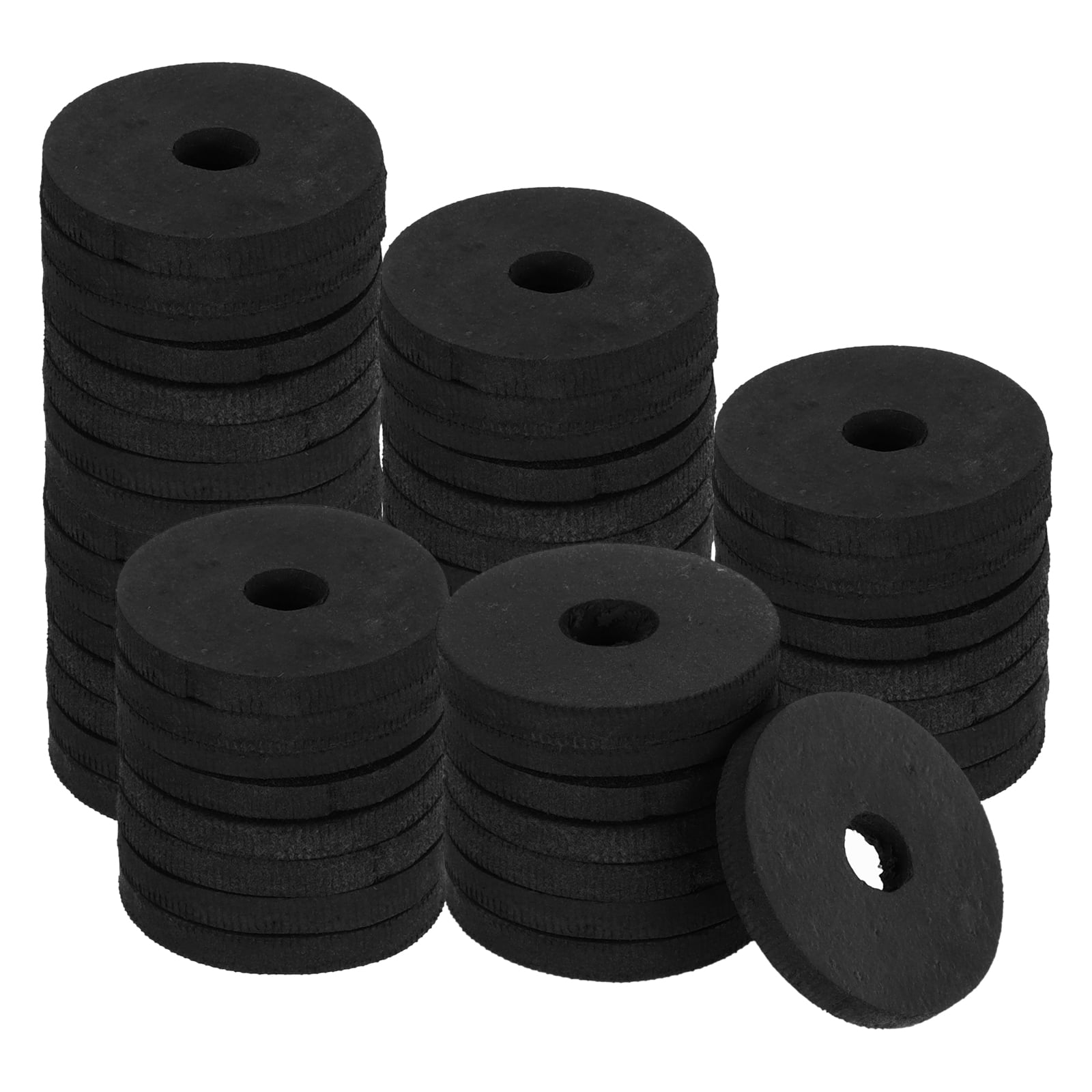 Uxcell 80pcs Rubber Spacers 1'' OD x 1/4'' ID x 1/8'' Thickness, Round ...
