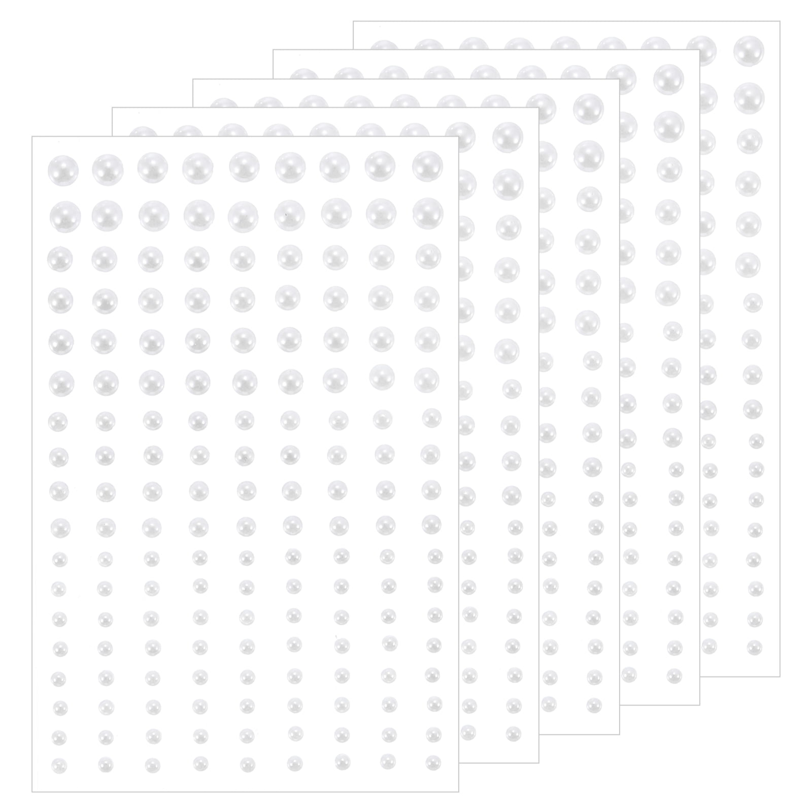 Uxcell 810Pcs Rhinestone Stickers 5 Sheet 3/4/5/6mm Self Adhesive ...