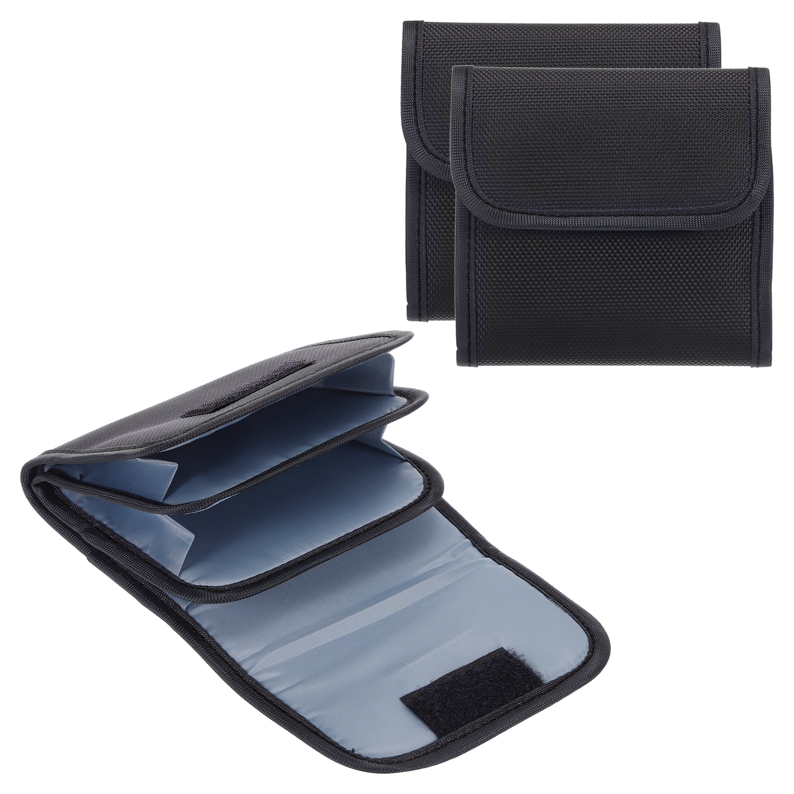 Uxcell 82mm Camera Filter Case 3 Pocket Camera Filter Case Pouch Black ...