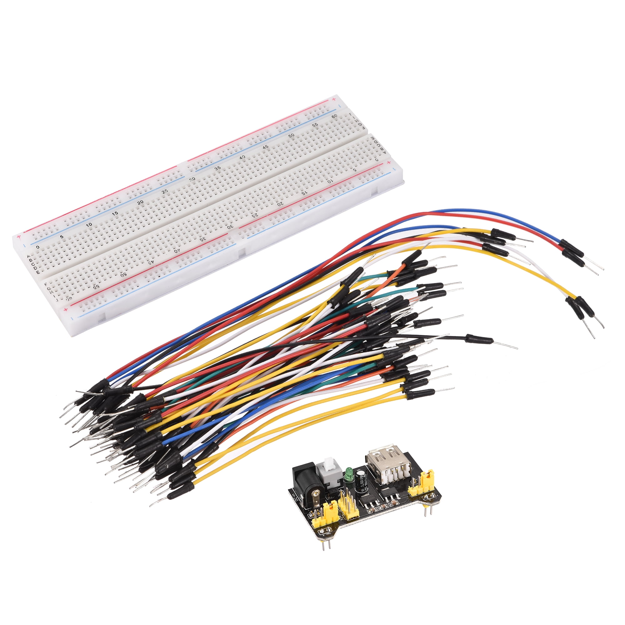 Uxcell 830 Point Solderless Breadboards Kit with Jumper Wire,DIY board ...