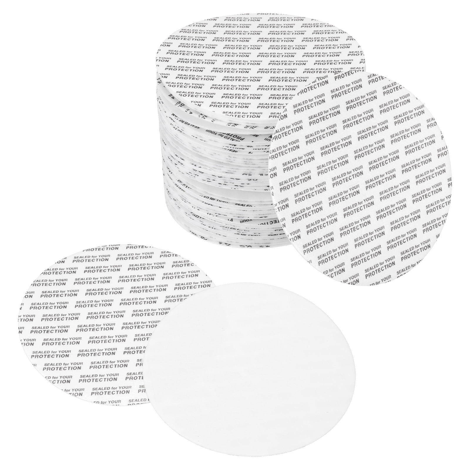 Uxcell 83mm/3.27"Foam Lid Liner, 80Pcs Adhesive Round PS Pressure ...